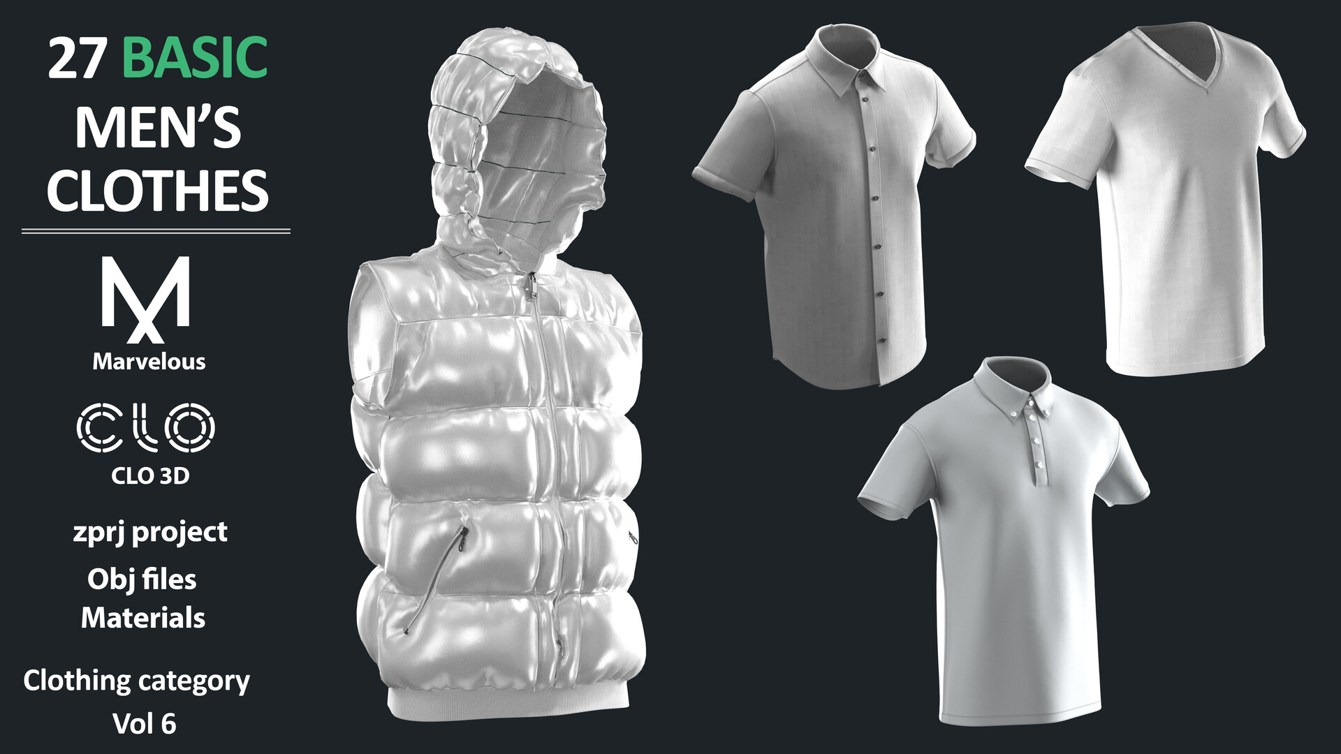 TOBart - 27 BASIC MEN'S CLOTHES PACK