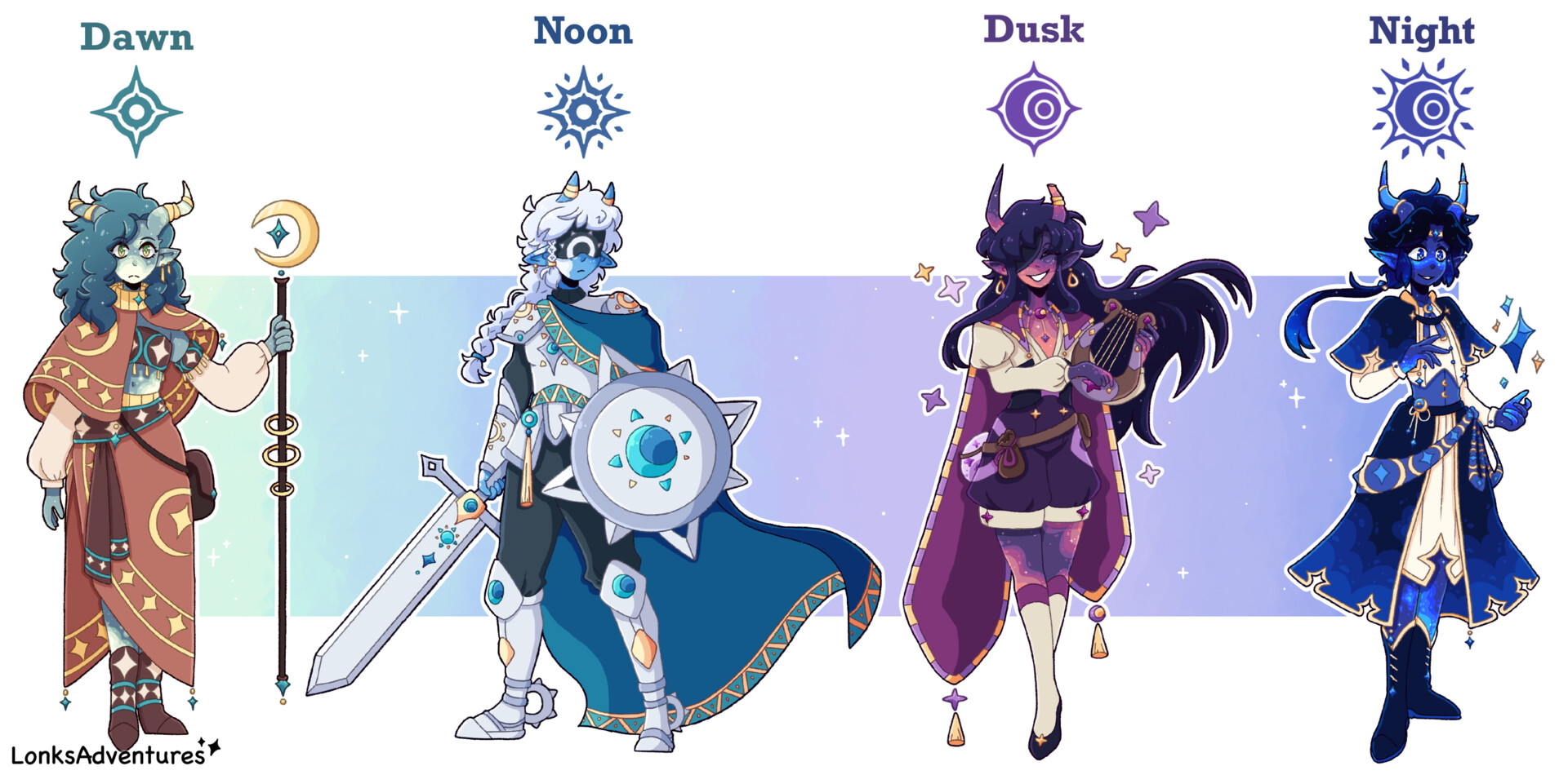 LonksAdventures - Startouched elves concept art