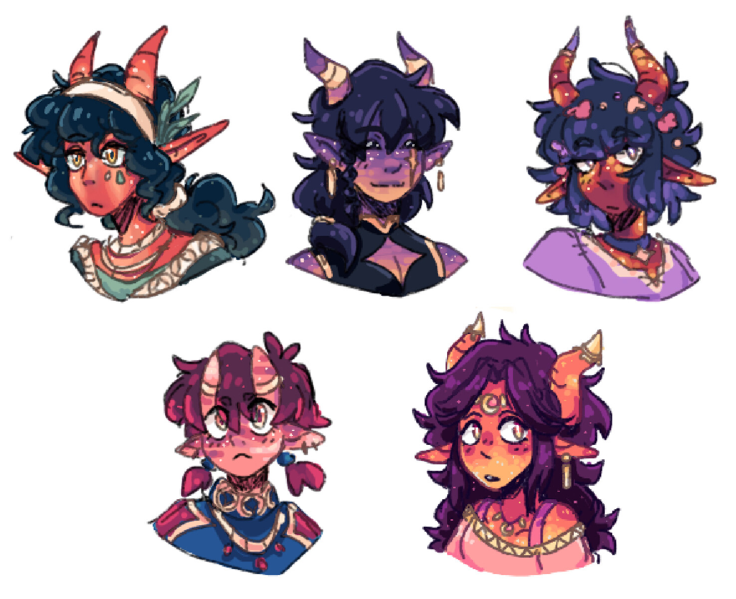 LonksAdventures - Startouched elves concept art