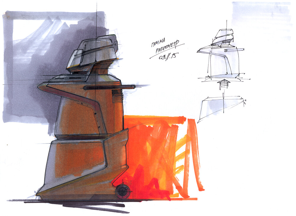 ArtStation - 2015. Sketching for x-ray analytical spectrometer