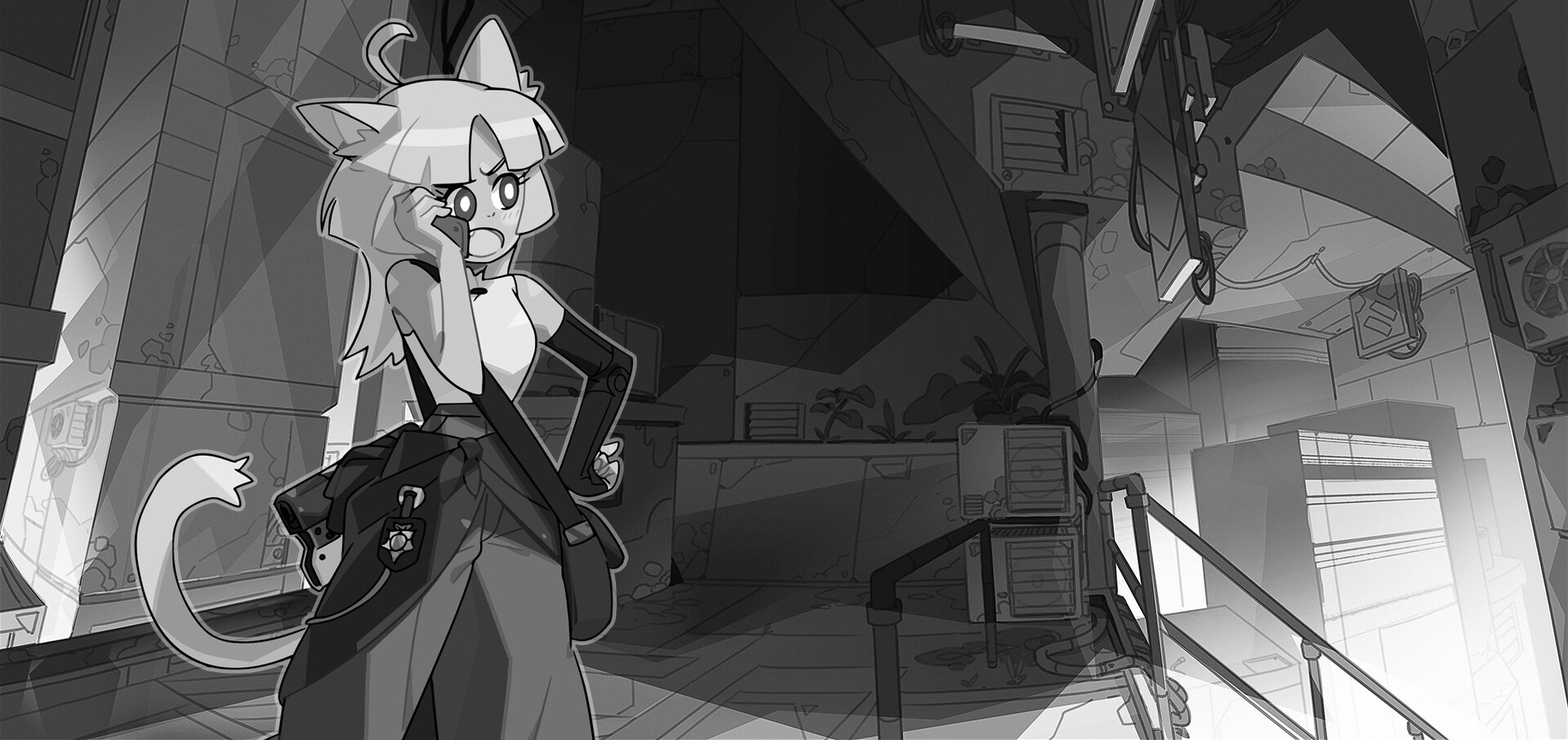 ArtStation - Rooftop scene