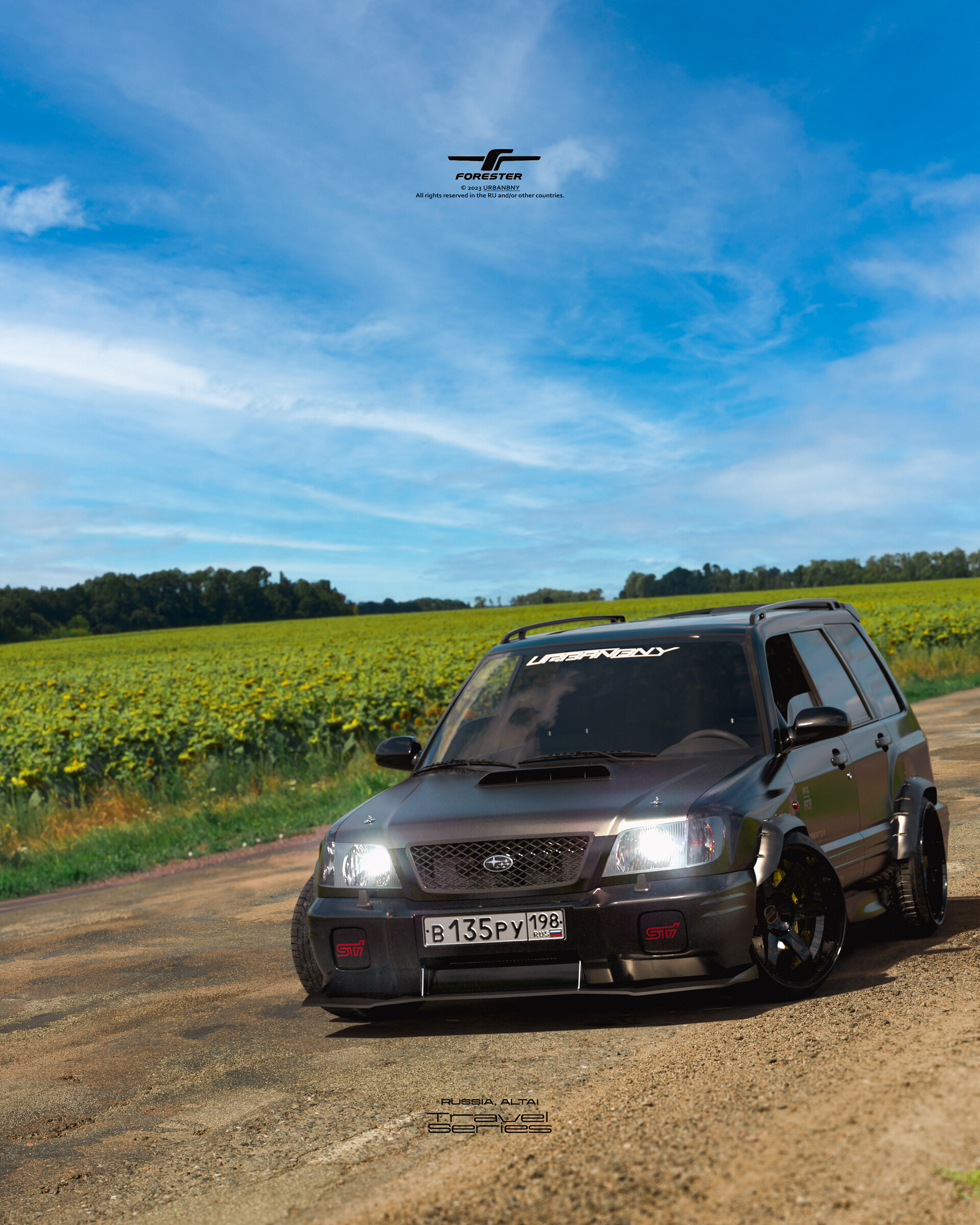 ArtStation - Travel Series | Subaru Forester Custom | Russia,Altai