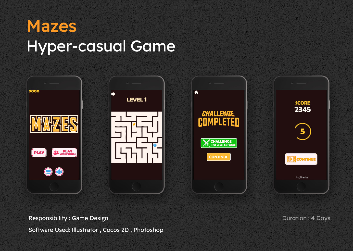 ArtStation - Maze Game UI/UX Design