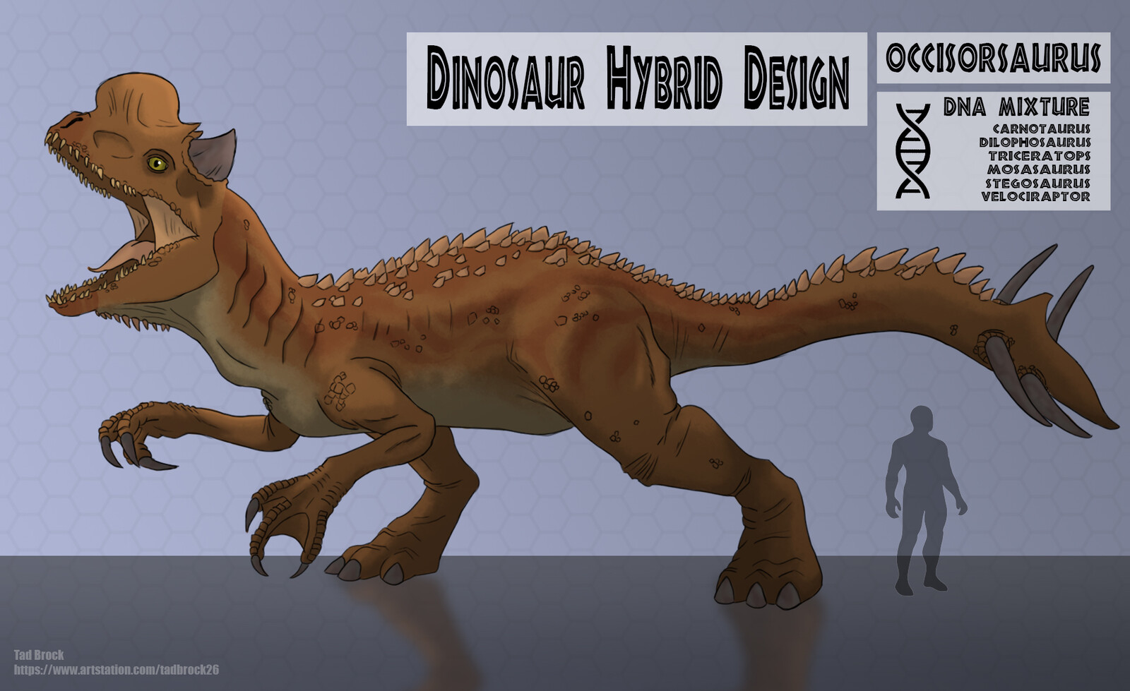 Tad Brock - Dinosaur Hybrid - Occisorsaurus