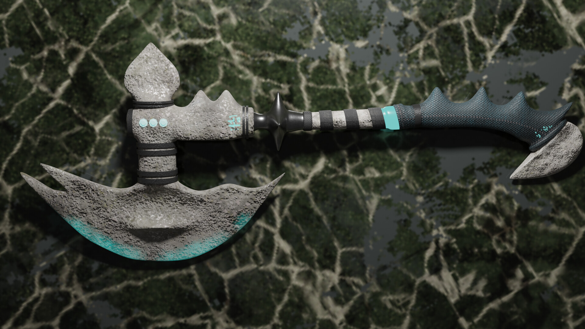 ArtStation - Orc rock axe