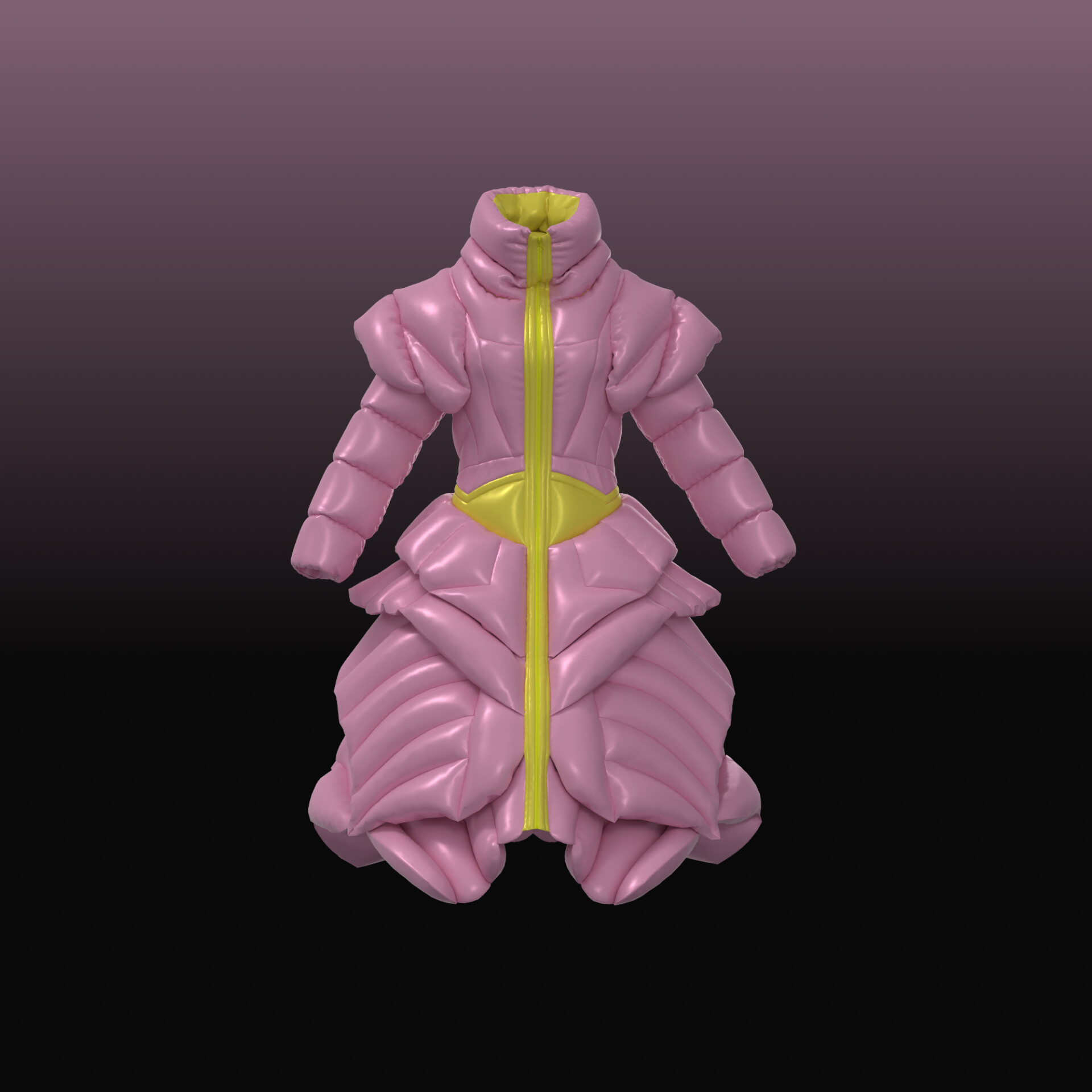ArtStation - Puffer Dress Jacket