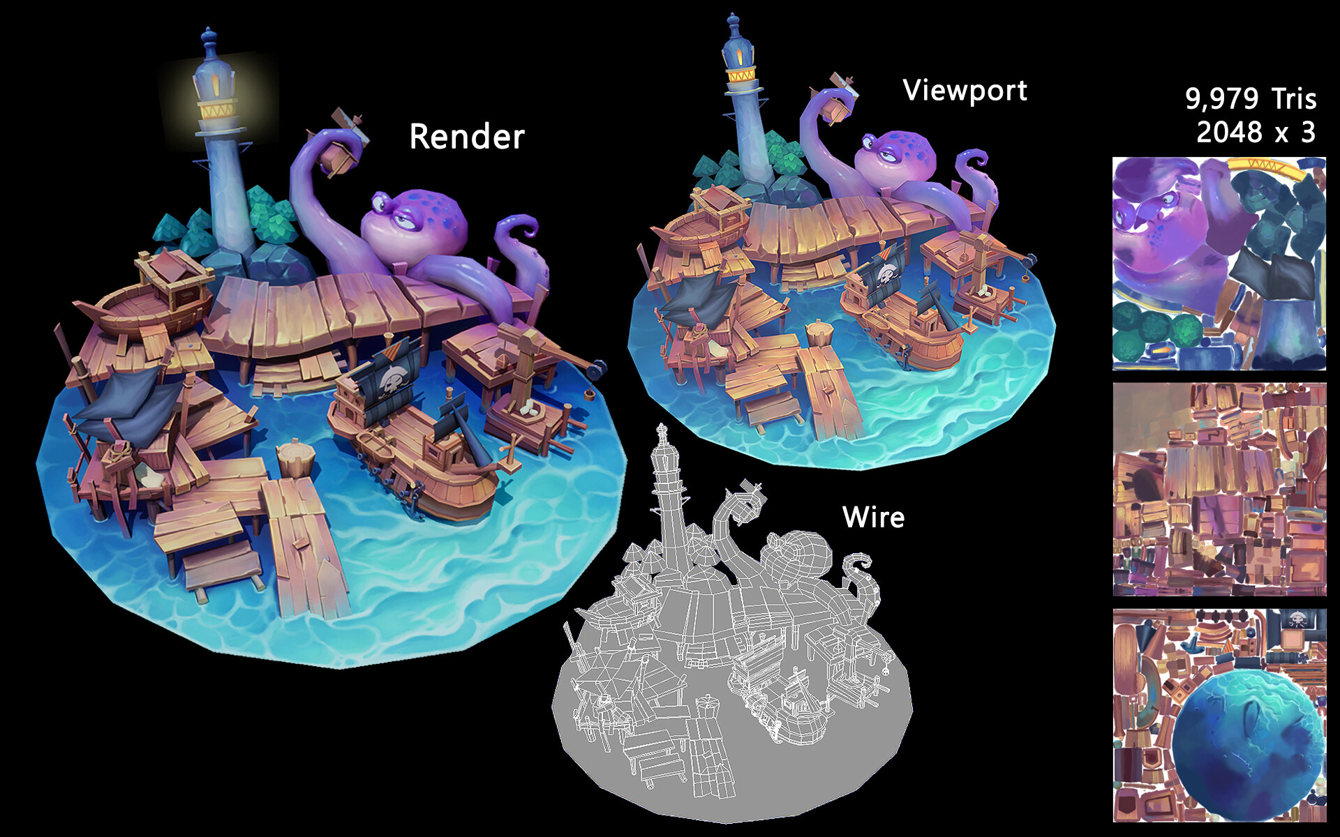 ArtStation - Octopus Harbour