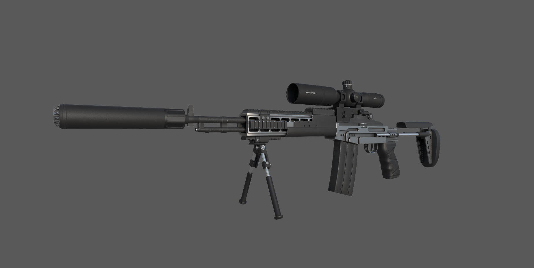 ArtStation - M14 Enhanced Battle Rifle (EBR)