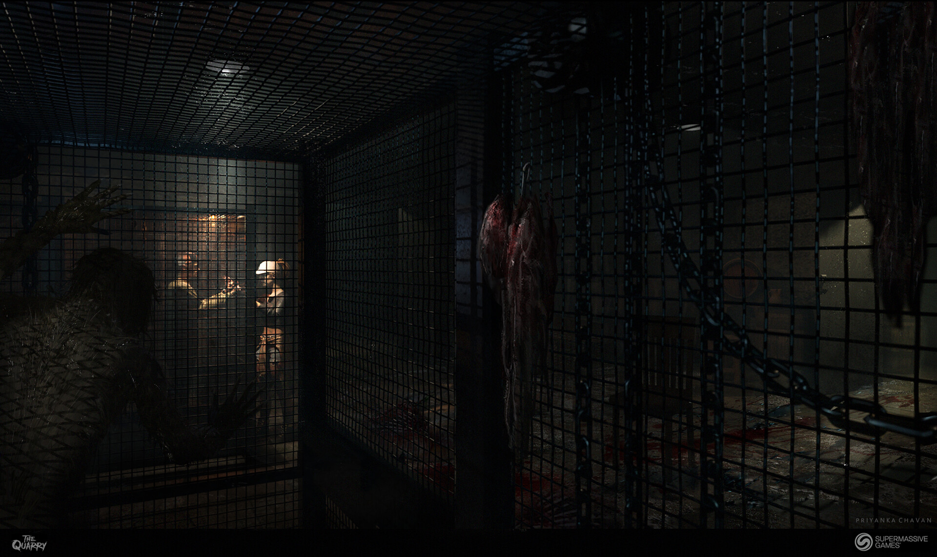 ArtStation - The Quarry - Basement Cage Section Concept