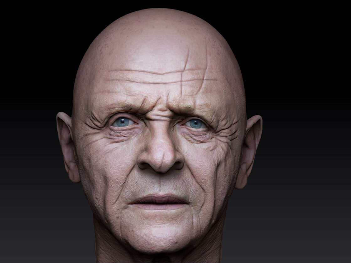 ArtStation - The second phase texture with test render 3D Portrait of ...