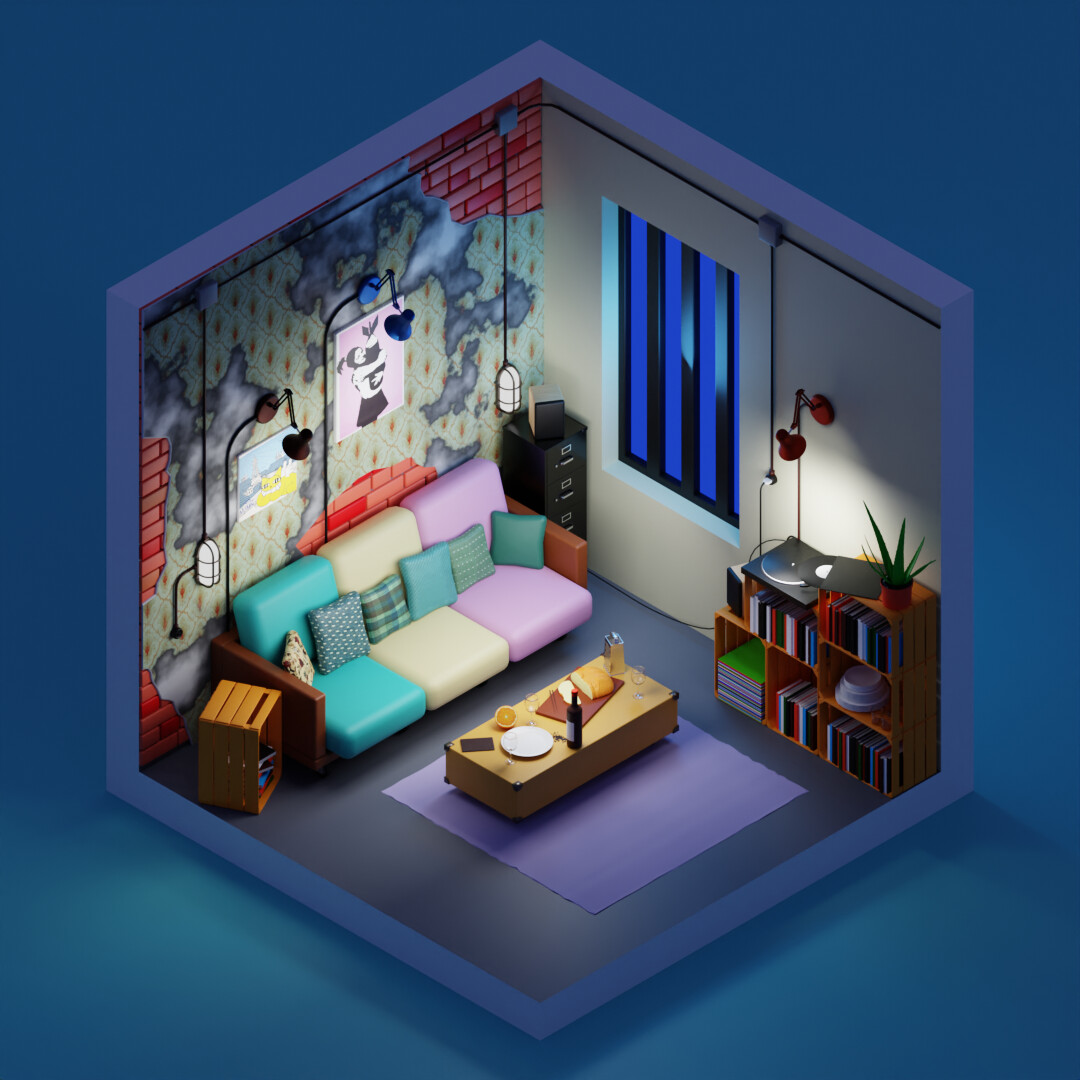 ArtStation - Living room