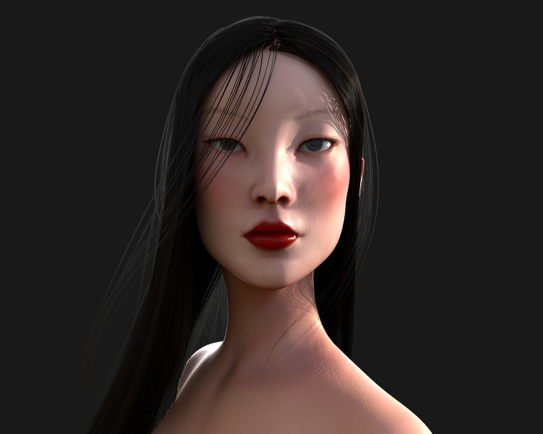 ArtStation - WIP Geisha