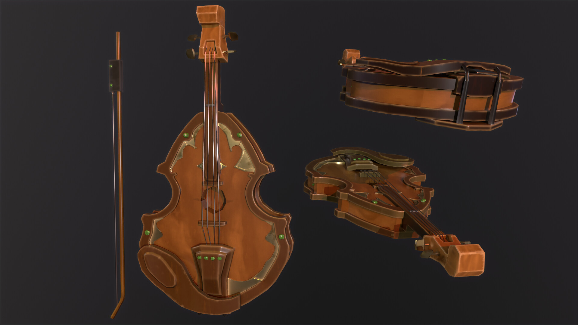 ArtStation - Stylized Violin