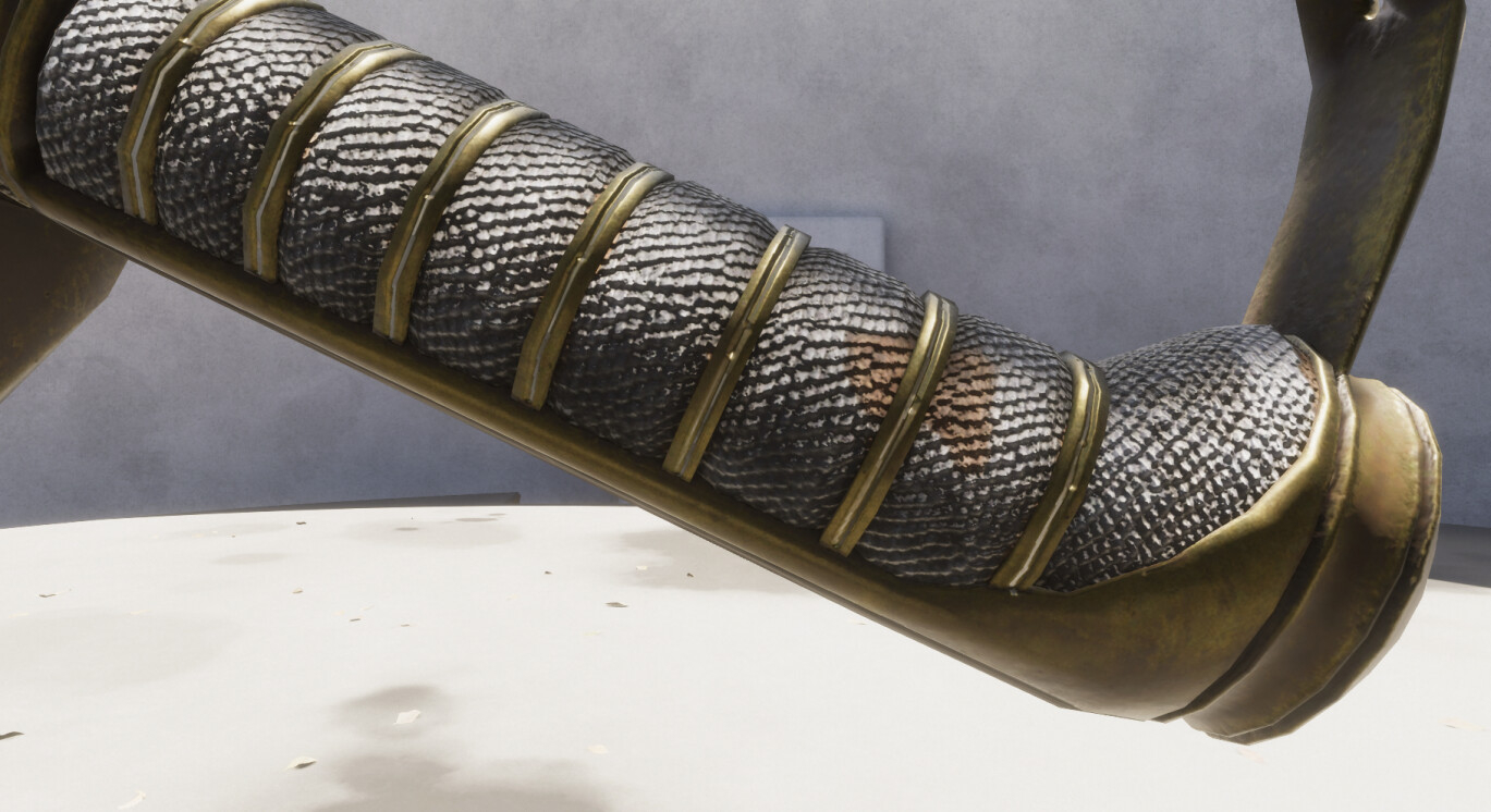 Melanie Alvarado - Sword (Modeled, Textured and Wireframe)