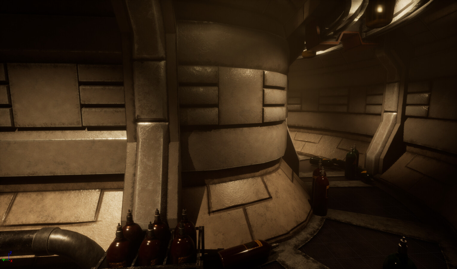 Melanie Alvarado - Sci-fi Hallway (Unity, UE5, and Kit layout)