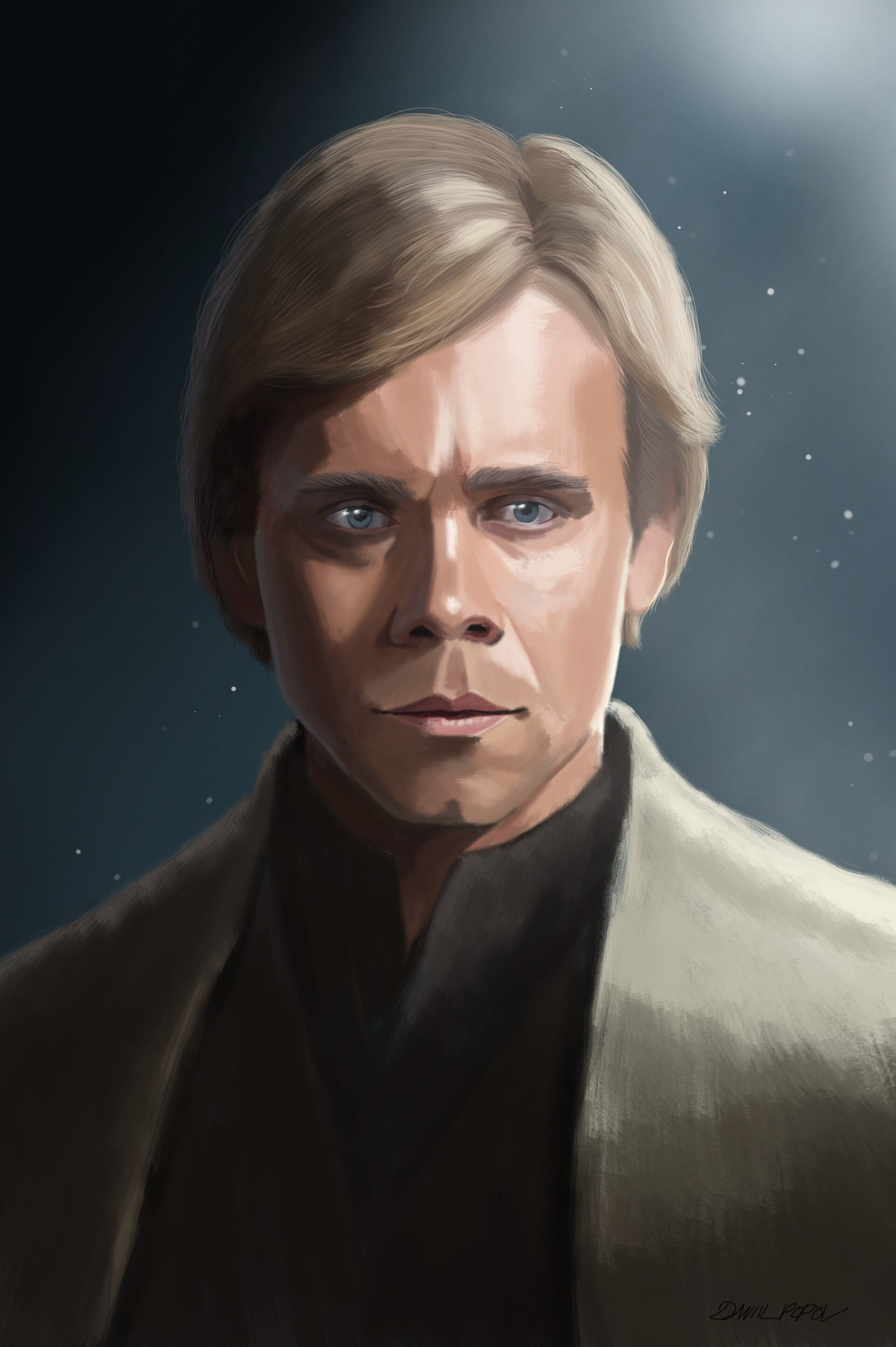 ArtStation - Grand Master Jedi Luke Skywalker Portrait