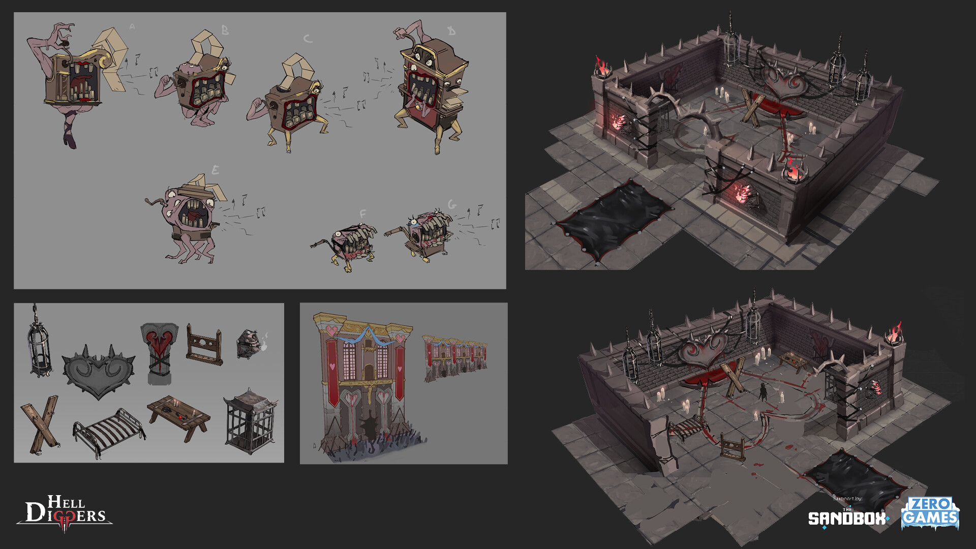 Zero Games Studios - Hell Diggers - Environment concepts 1