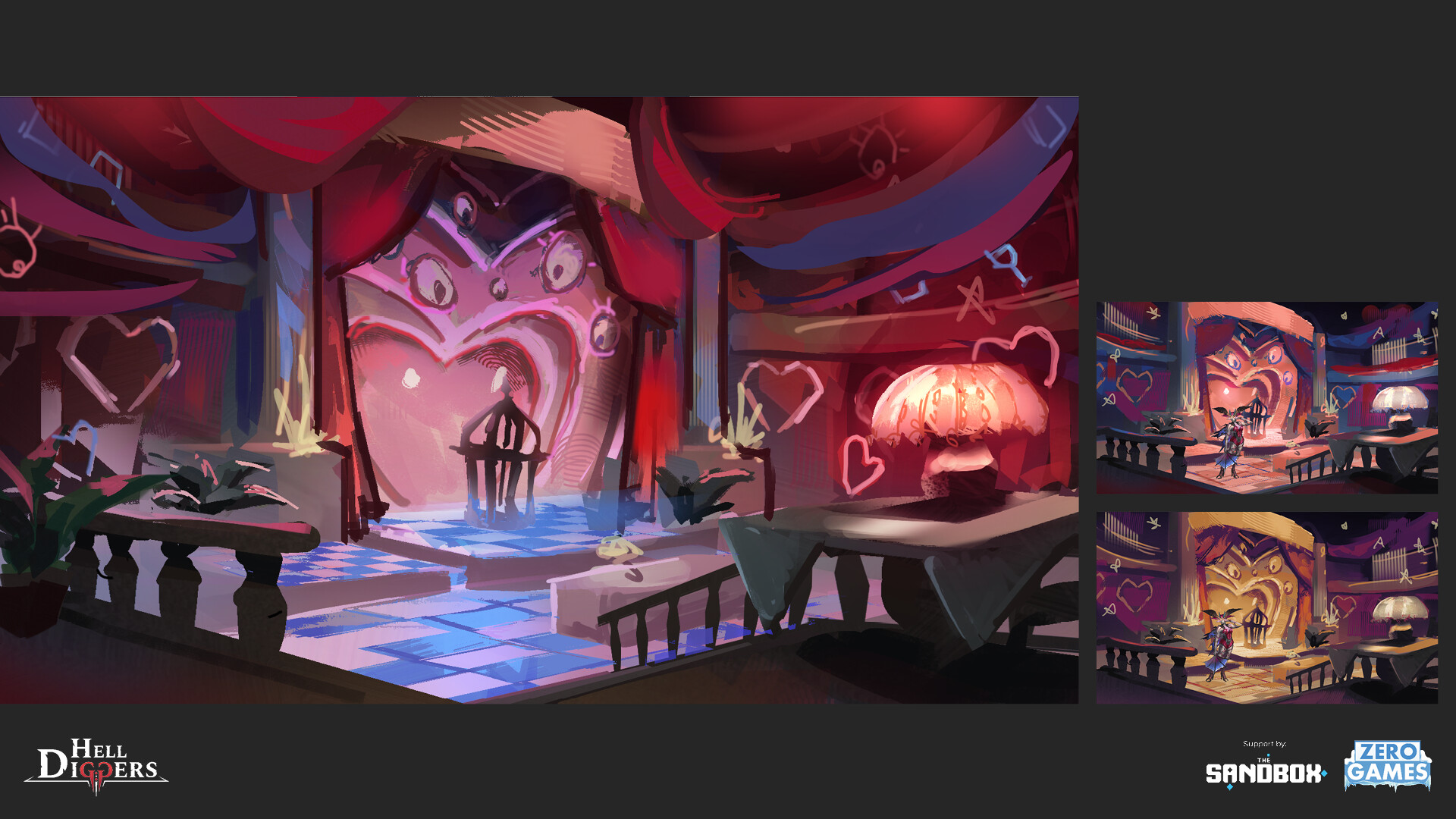 Zero Games Studios - Hell Diggers - Environment concepts 1