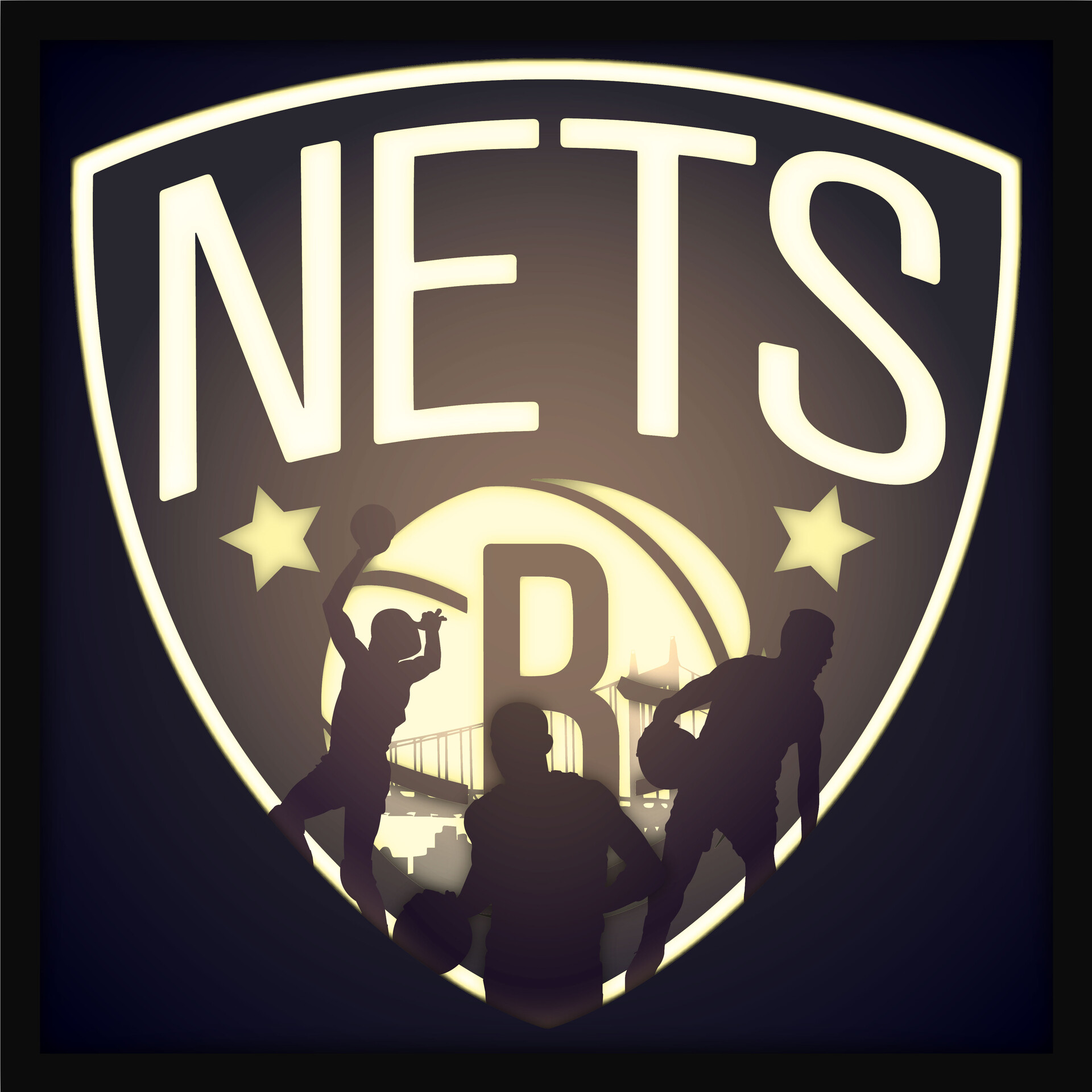 Heldrick.art - Brooklyn Nets Lightbox