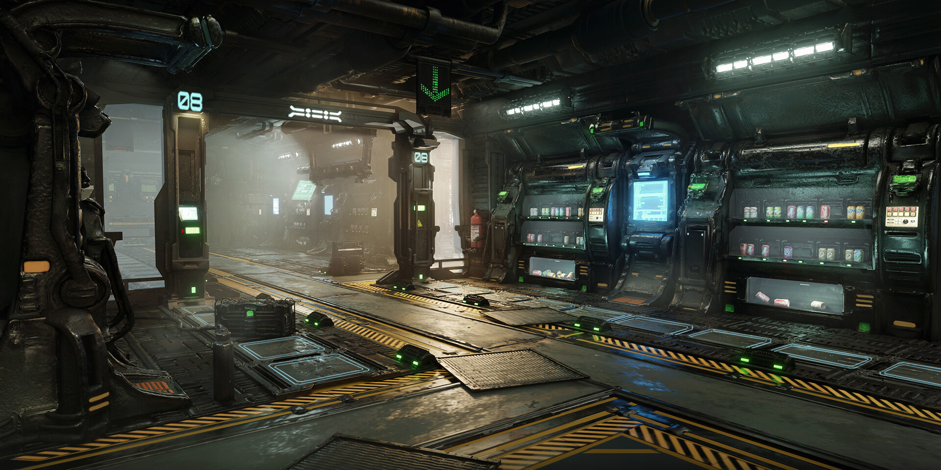 Alien Space Station Interior