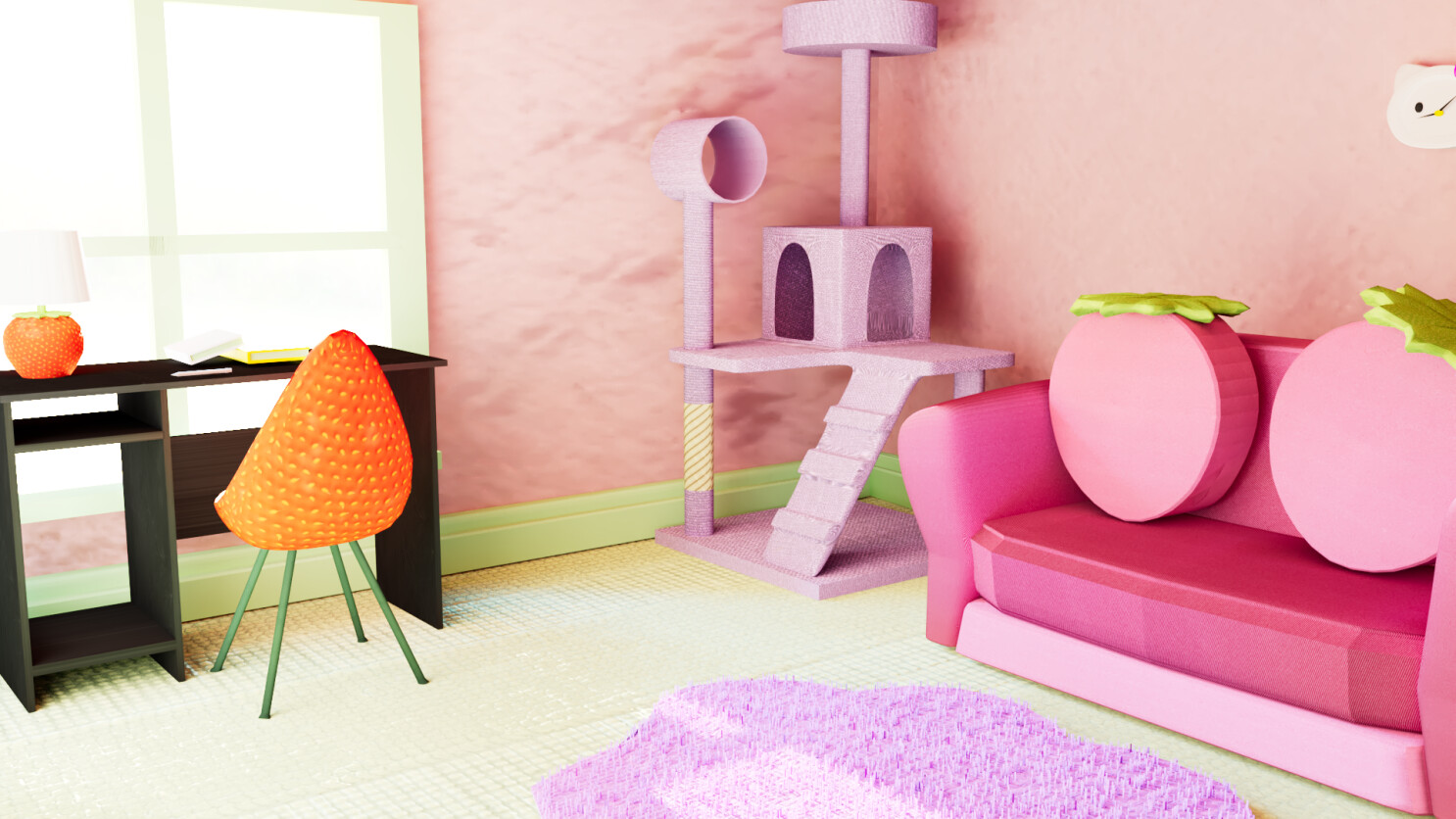 ArtStation - Girl's Bedroom Scene