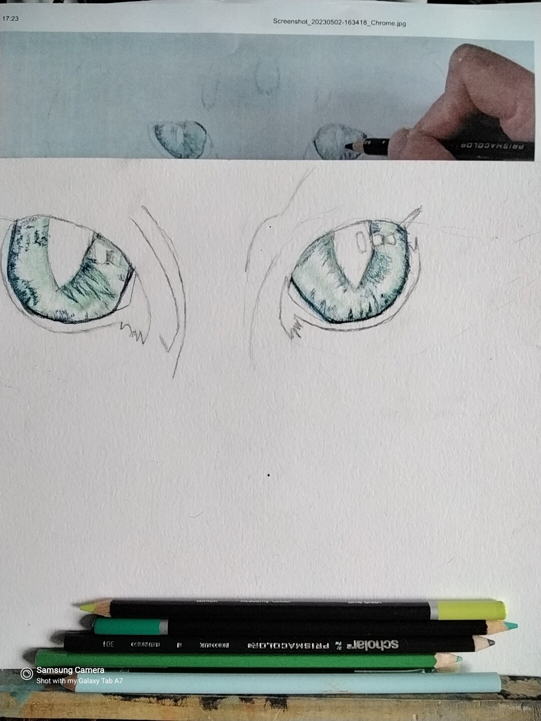 how to draw eyes with prismacolor