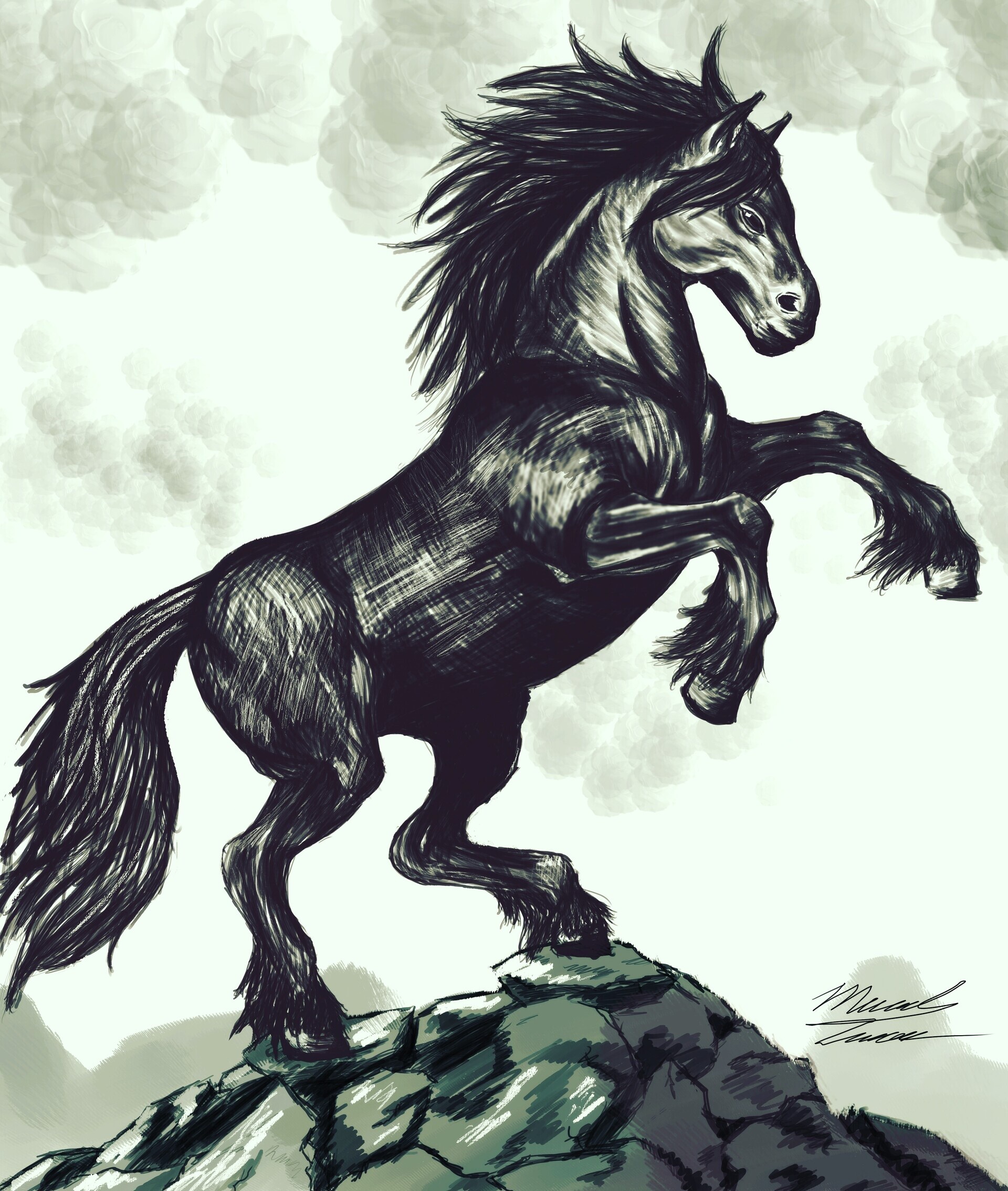 ArtStation - Wild Stallion