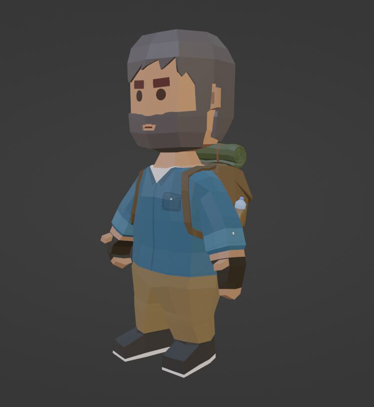 ArtStation - Low Poly WoodCutter