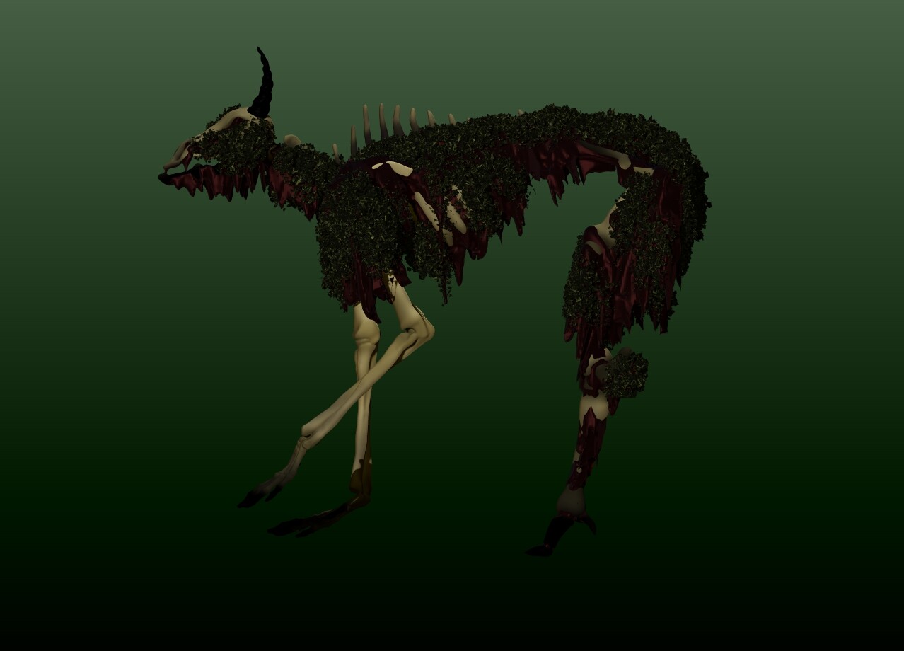 ArtStation - Forest monster elk