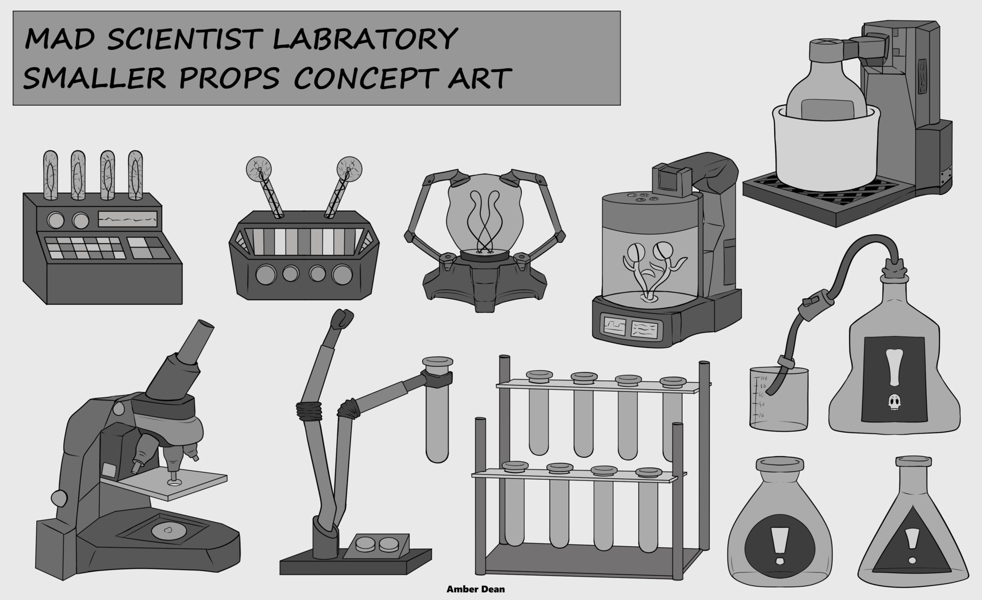 Gemsy - Mad Scientist Prop Concepts