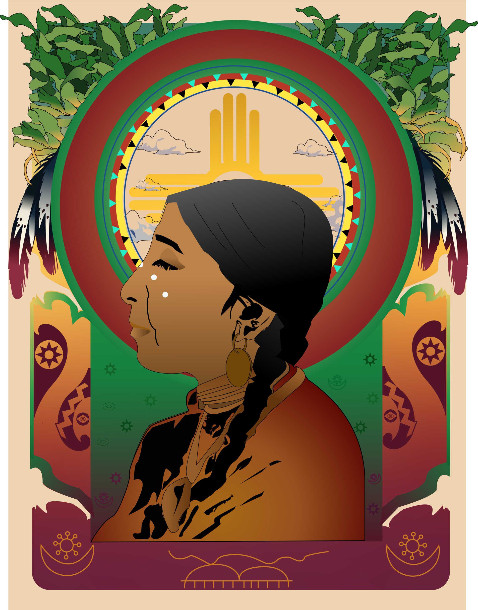 ArtStation - Native American Alponse Mucha