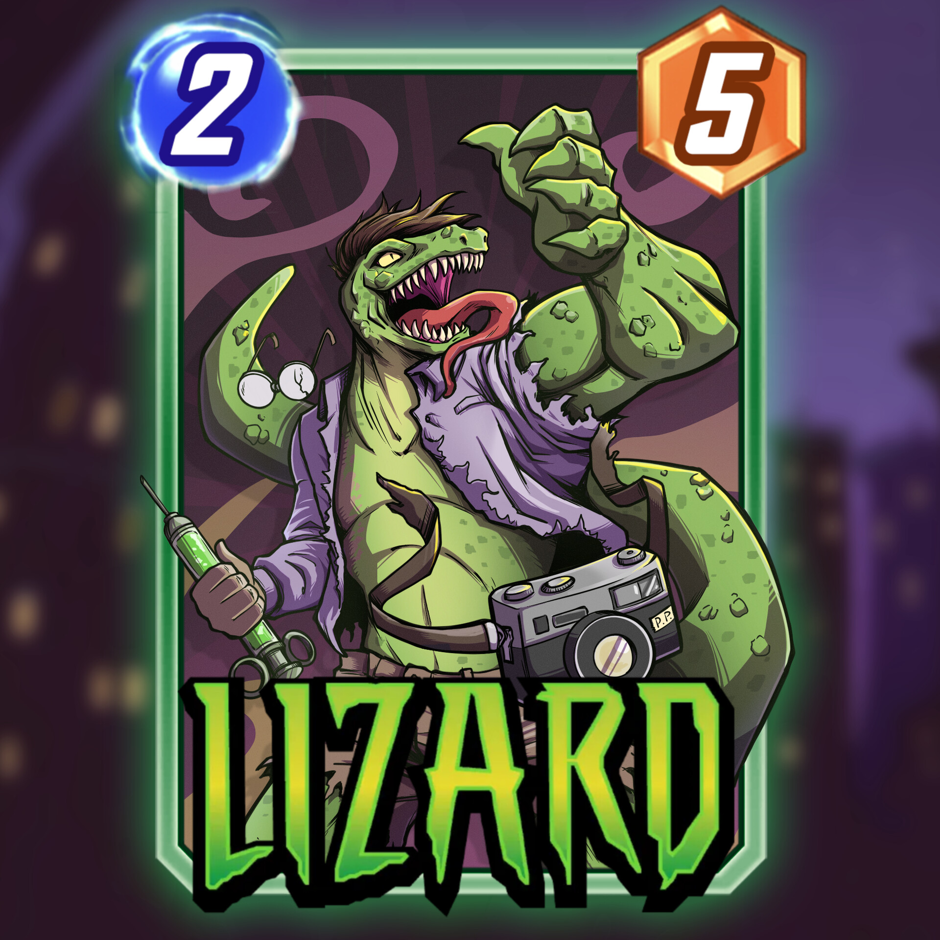 João Victor Santovito - CollabSnapBR- Marvel Snap's Lizard Variant Fan-Art!