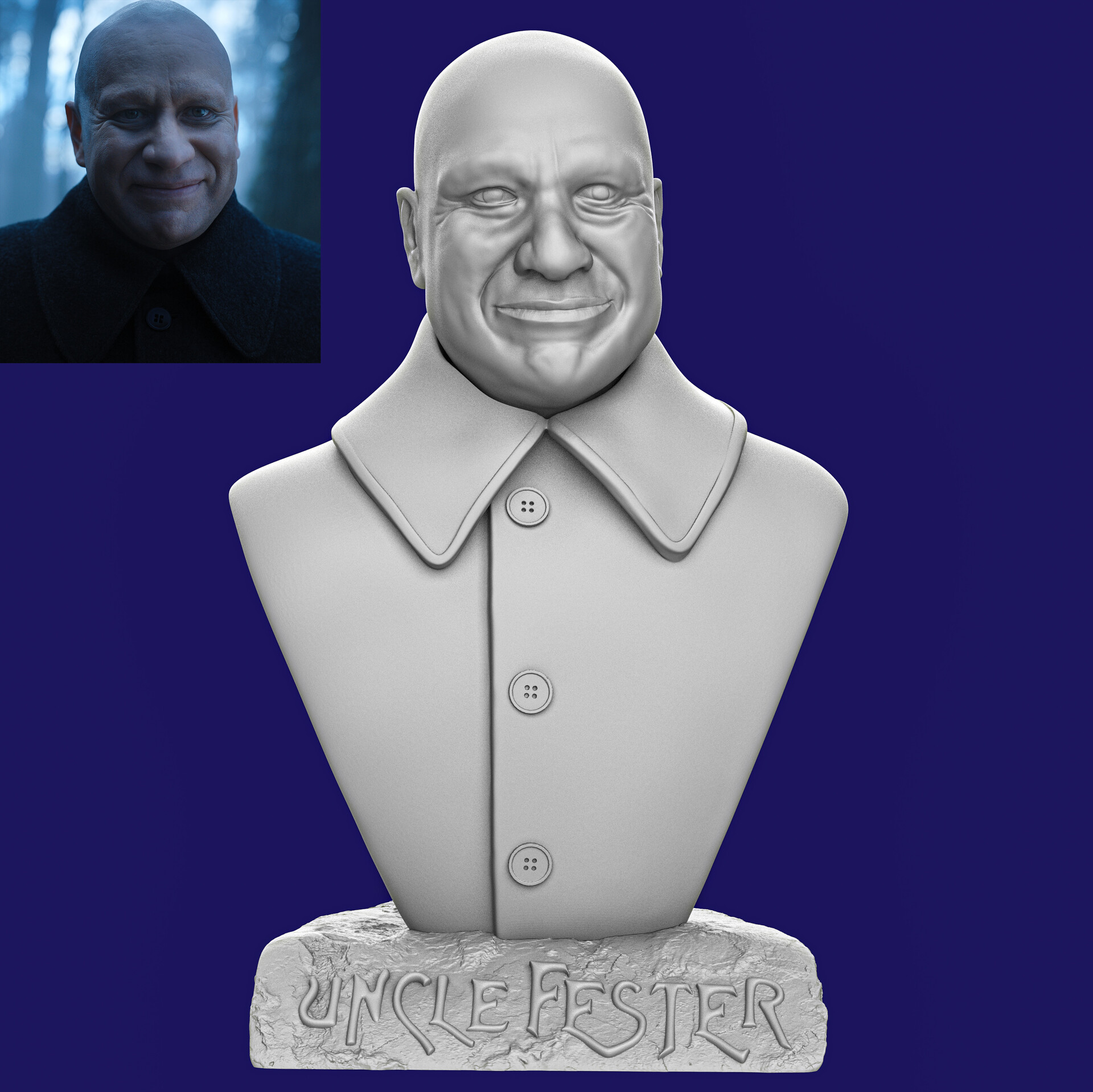 ArtStation - Uncle Fester Wednesday series