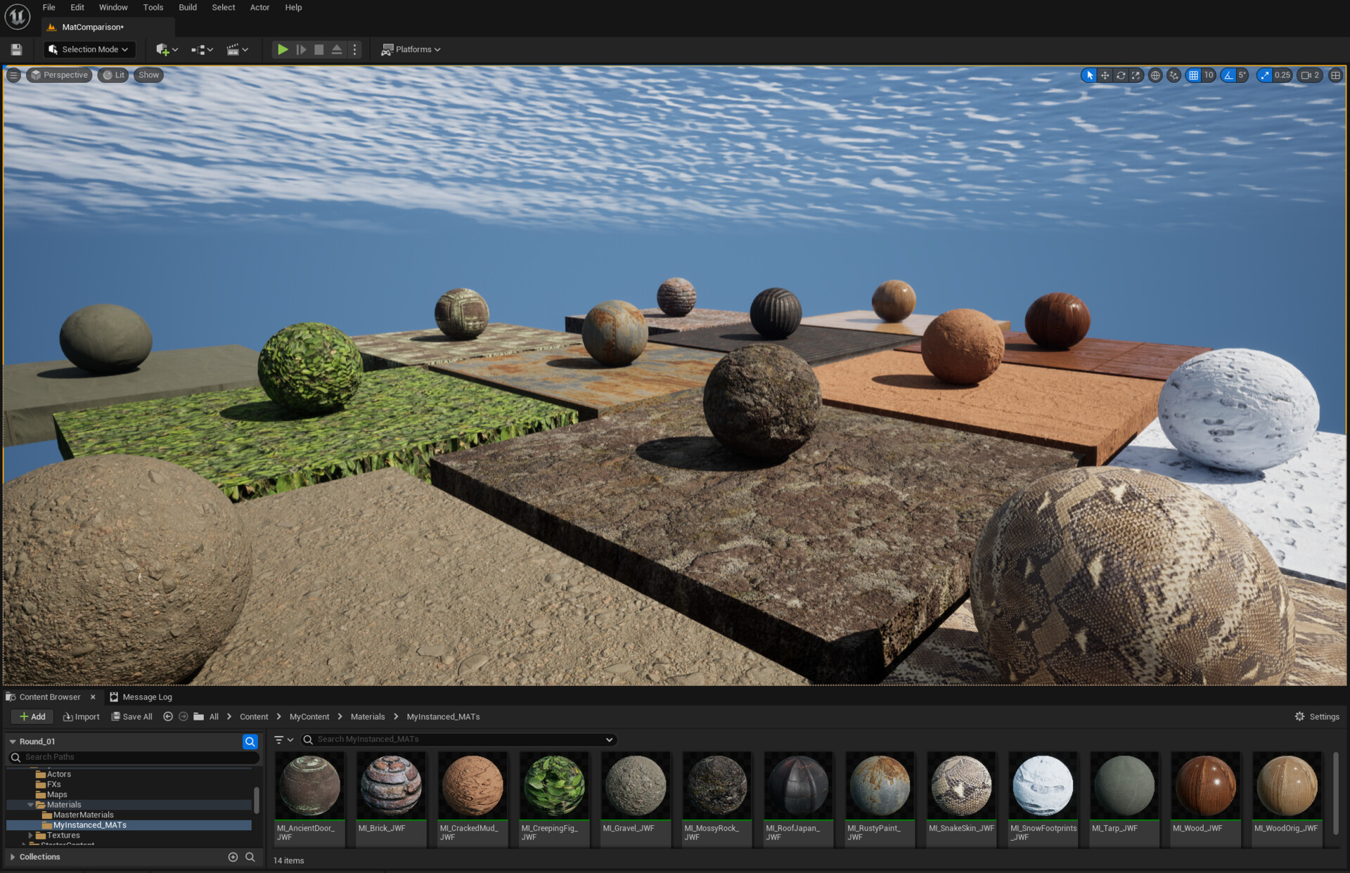 Joshua Faust - UE Organized Master Material Example