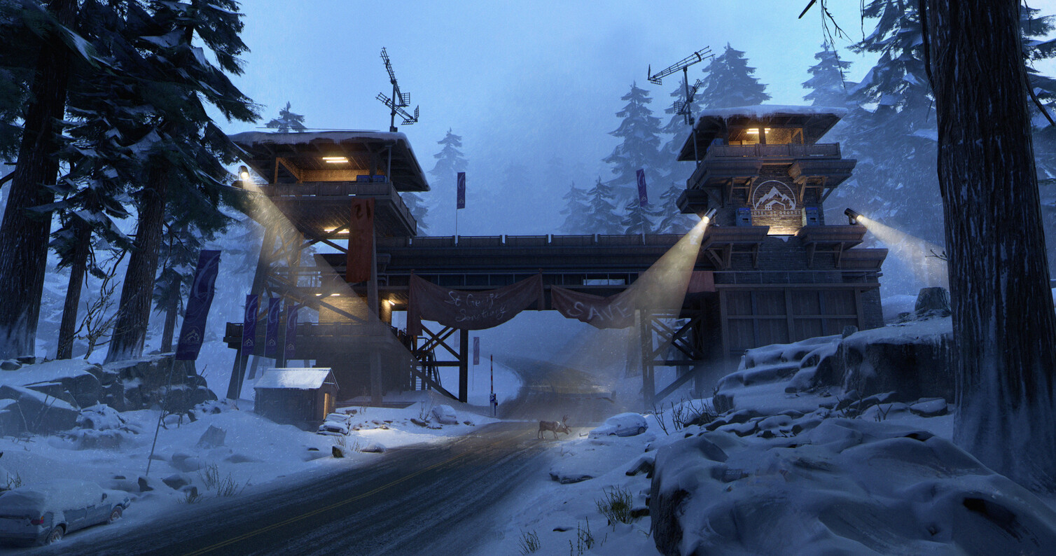 ArtStation - Mountain Outpost