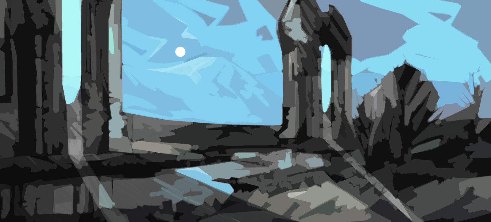 Ryan Thompson. - Window ( Quick Landscape Sketch)