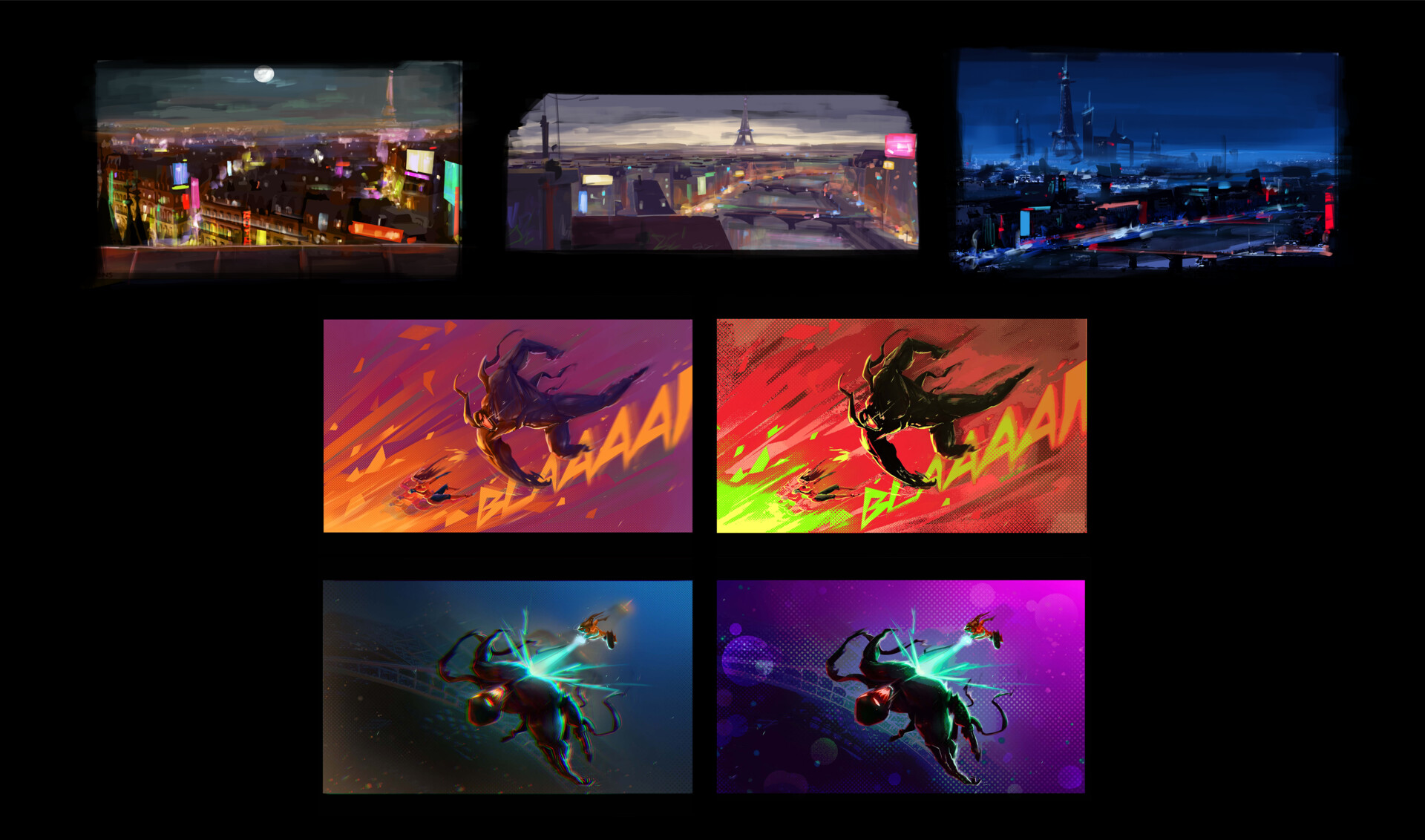 ArtStation - "Étincelle, the Curse of the Black Opal" Vignettes