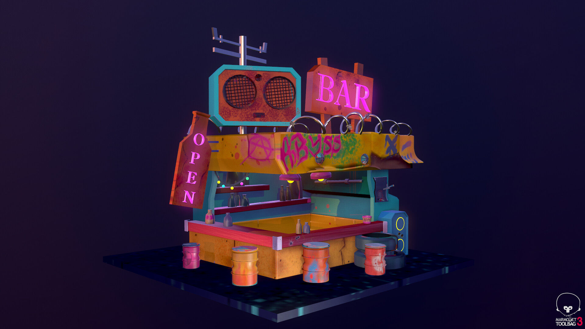 ArtStation - Post Apocalyptic Bar