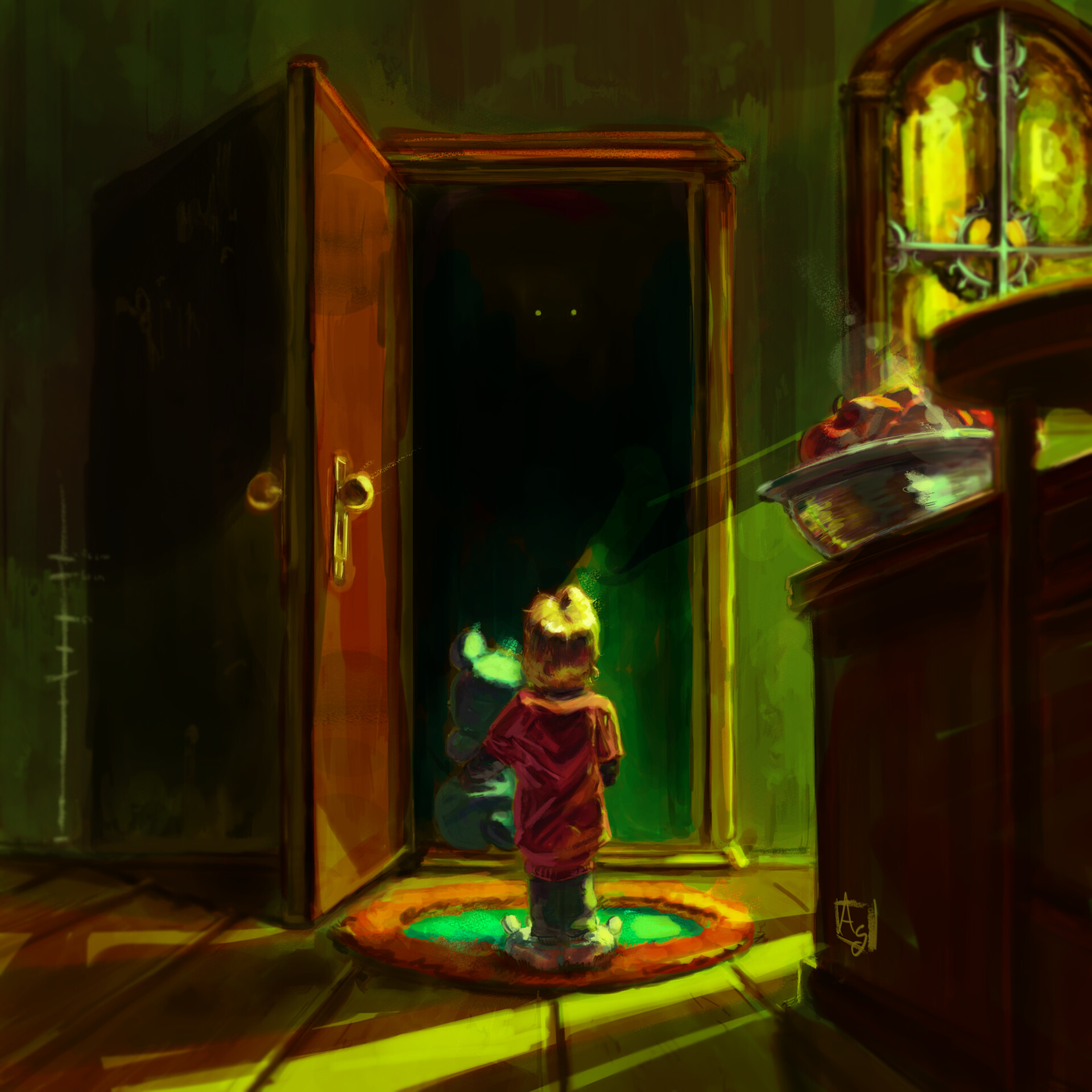 ArtStation - Late night visitor (2023)