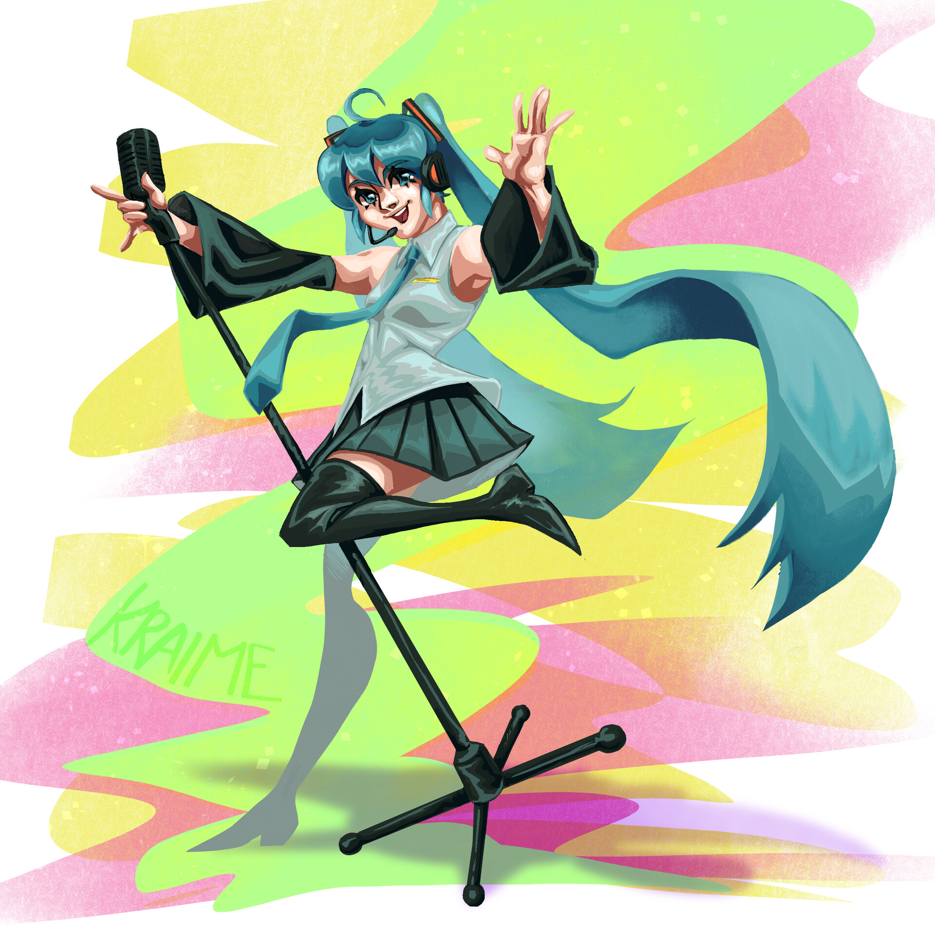 ArtStation - Miku redraw challenge