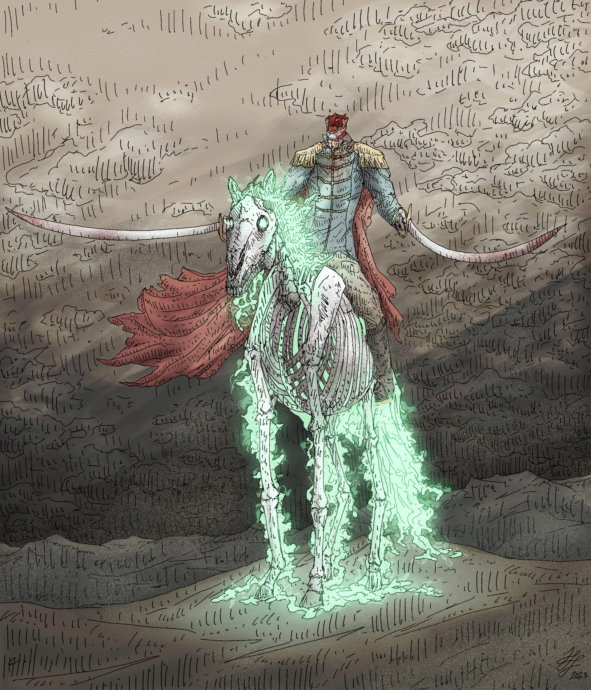 ArtStation - We Ride Tonight, Ghost Horses