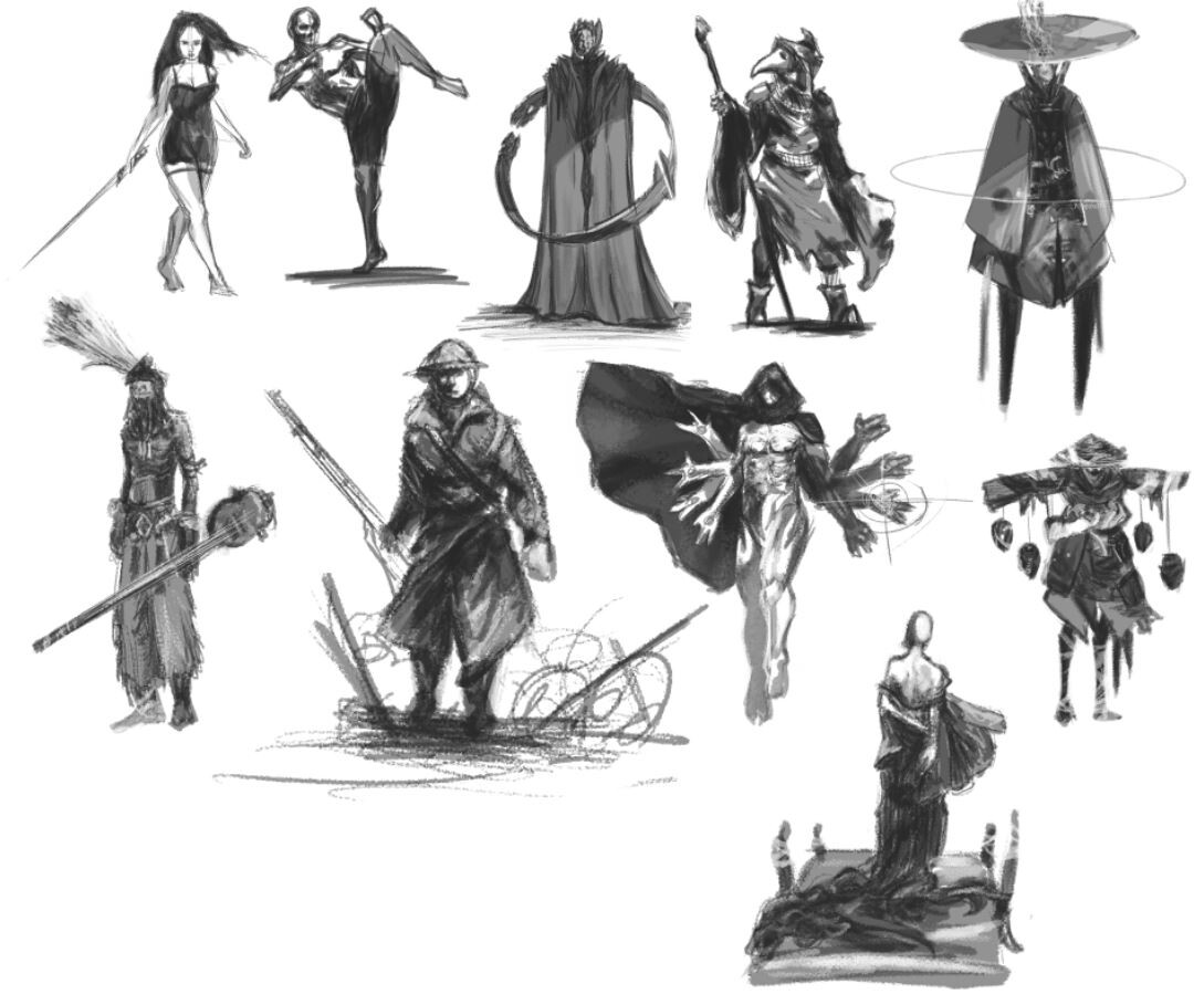 Izzy Logan - Studies and creature/character concepts