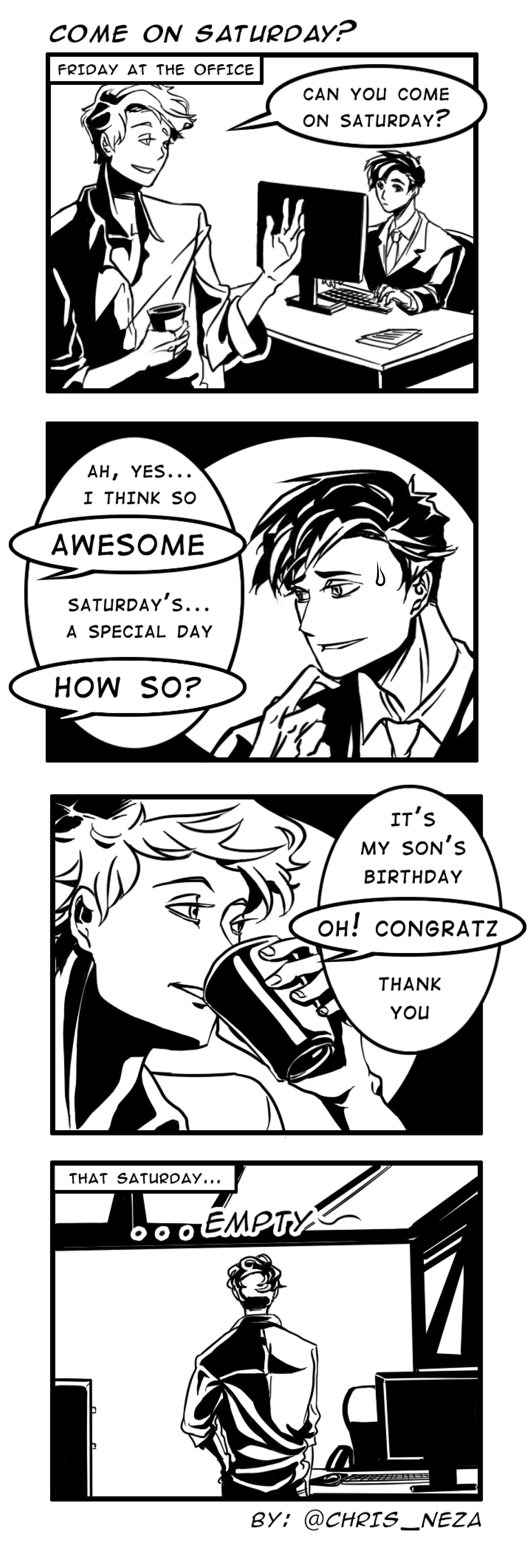 ArtStation - Come on Saturday? - Comic Strip