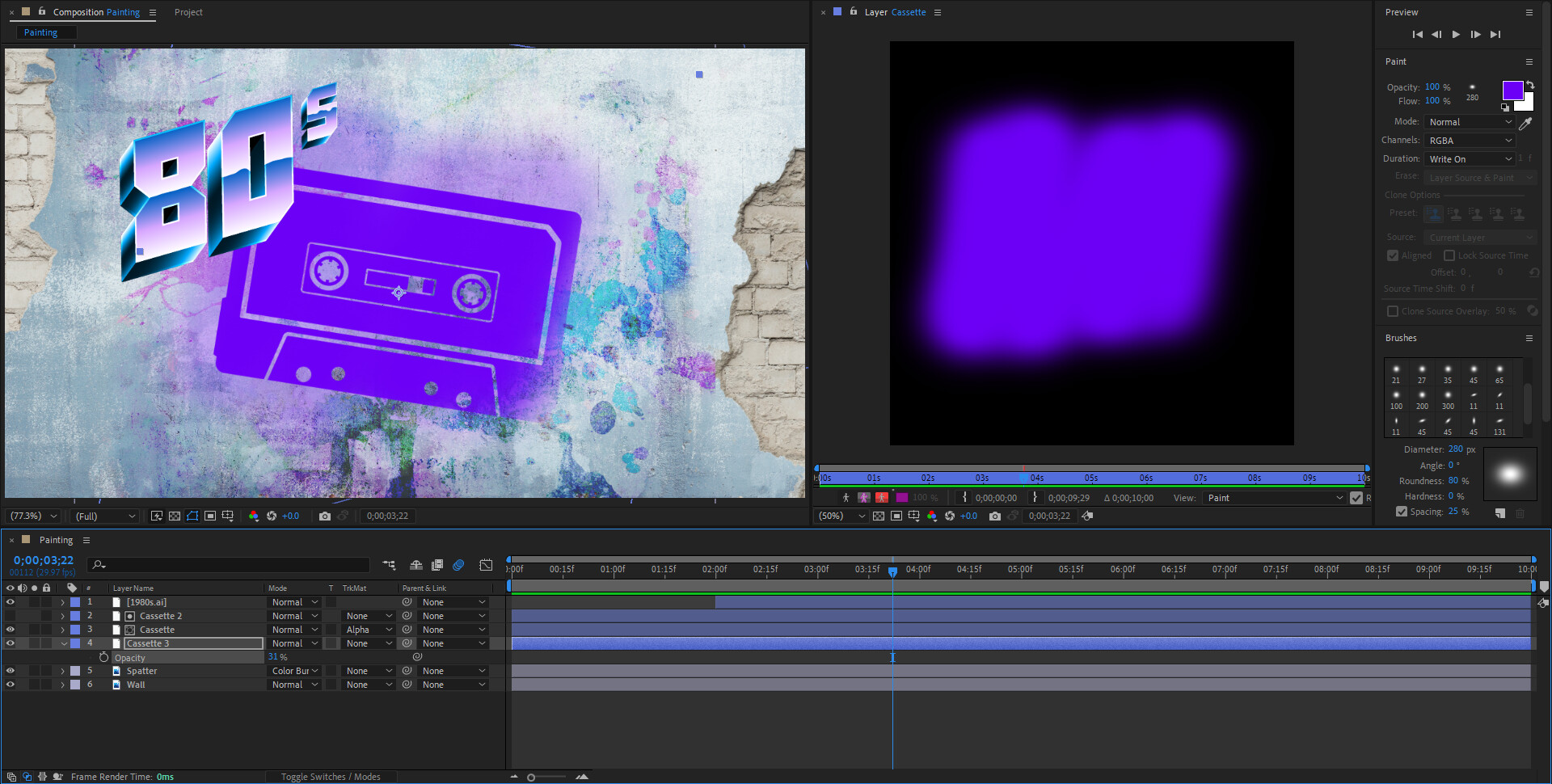 ArtStation - AE Paint Clone Rotoscope JAH