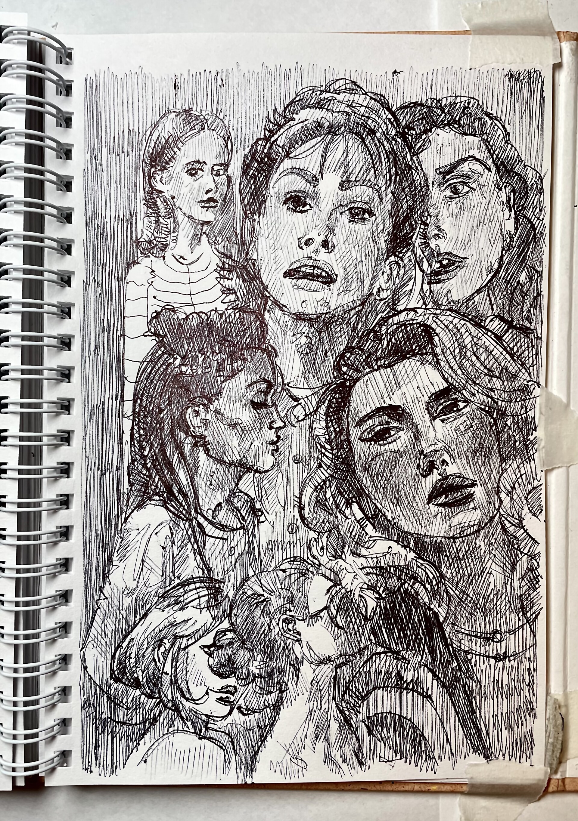 ArtStation - Random portrait drawing from Pinterest | Process