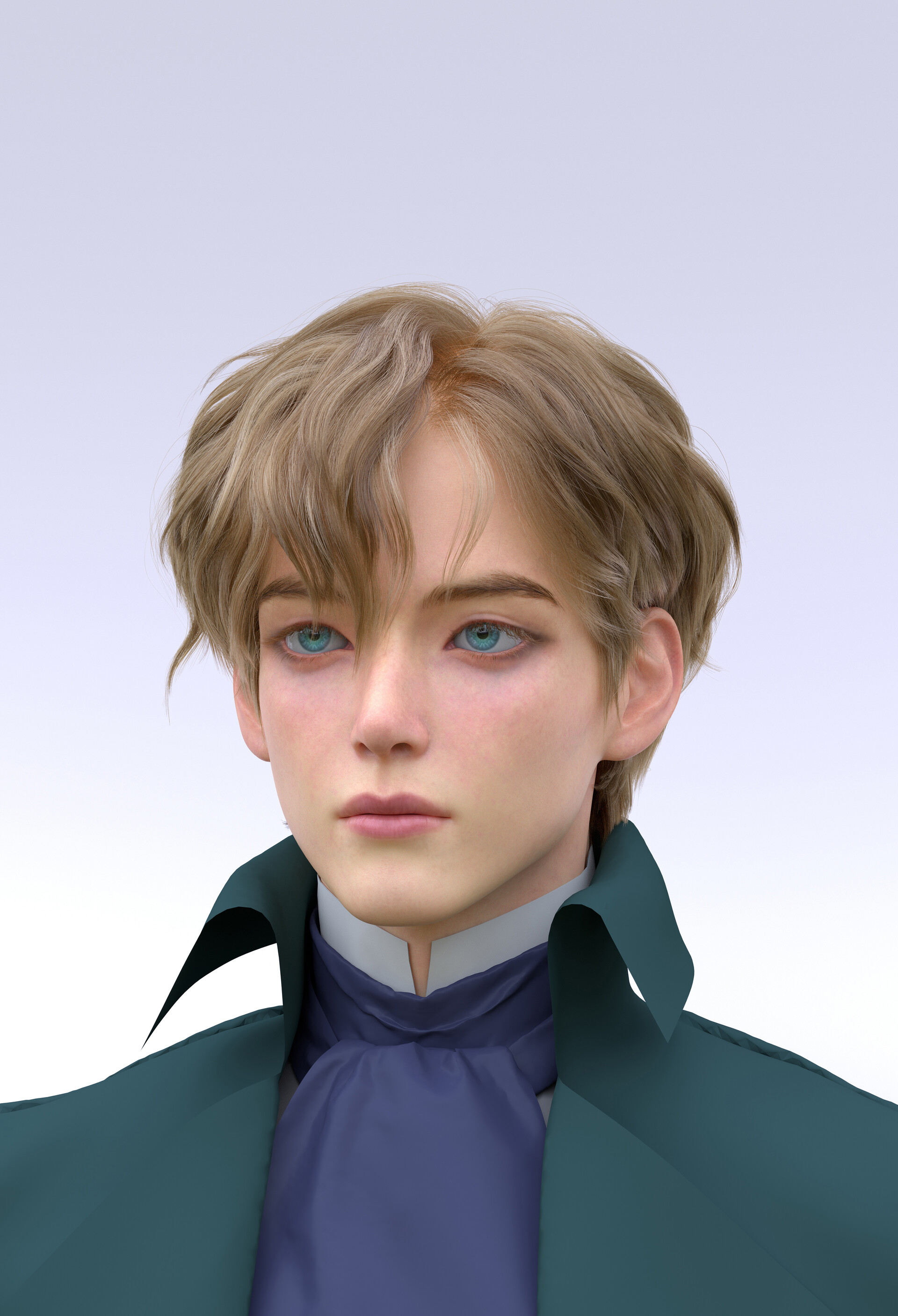 Yimei Zhu - Grooming&Texturing Study For Semi-Realistic Character (WIP)