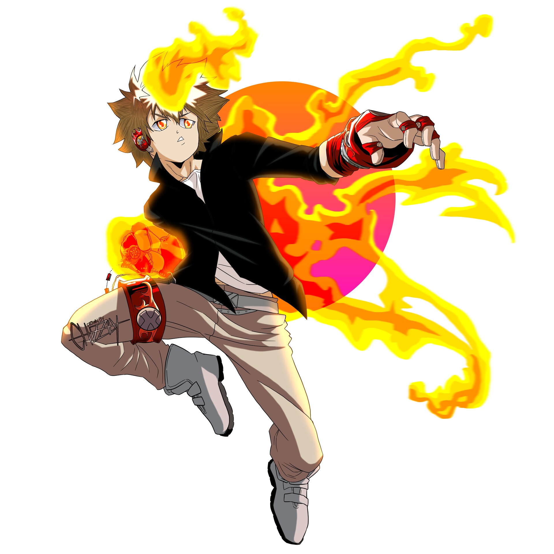 ArtStation - Tsunayoshi Sawada Finished Render for The #SHONEN55 ...