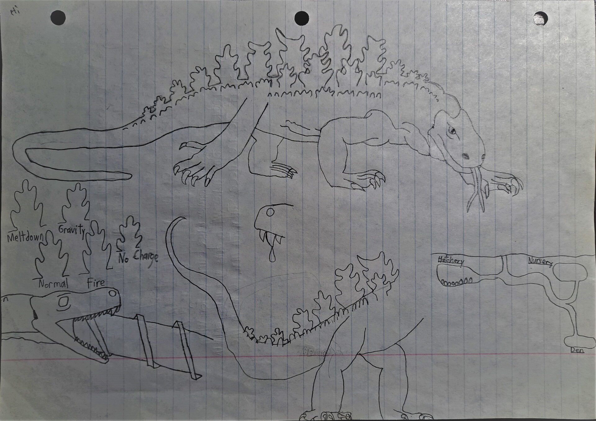 ArtStation - Varanus Gojira Drawing