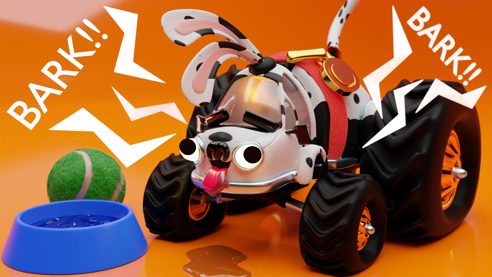 ArtStation - An Adorable Puppy Car