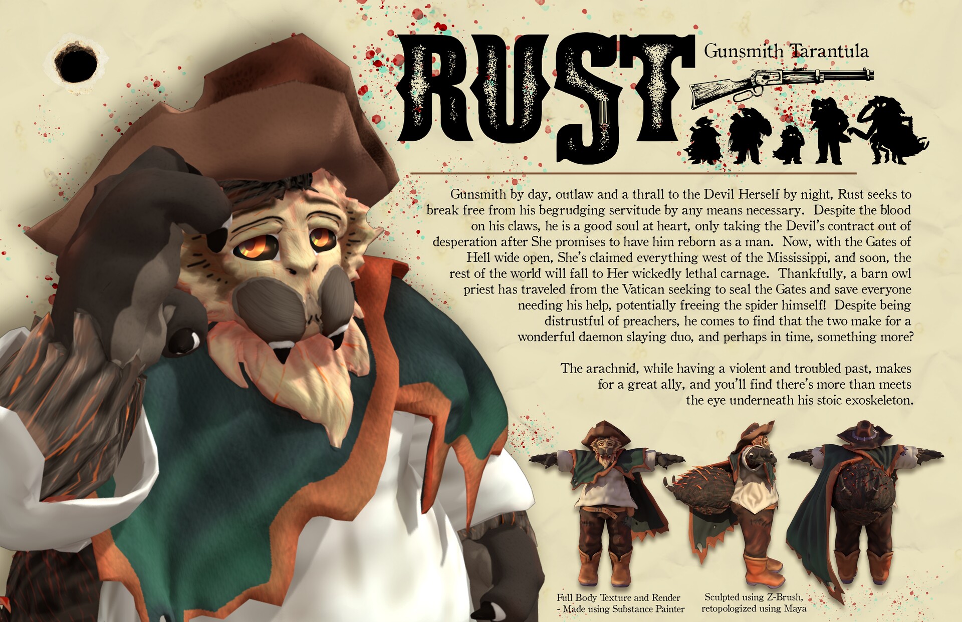 ArtStation - Rust Character Art Two Page Spread